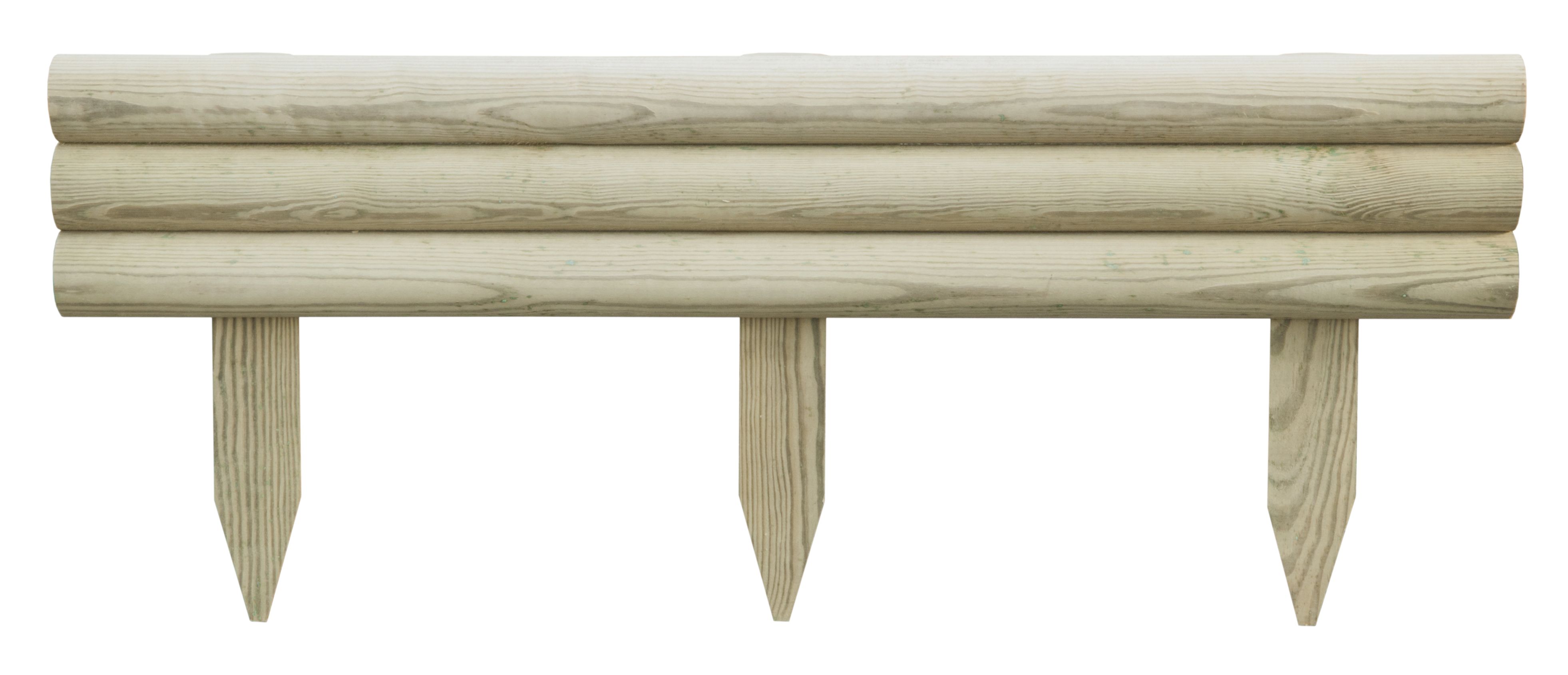 Blooma Pine Horizontal log edging, (H)200mm (L)1m | DIY at B&Q