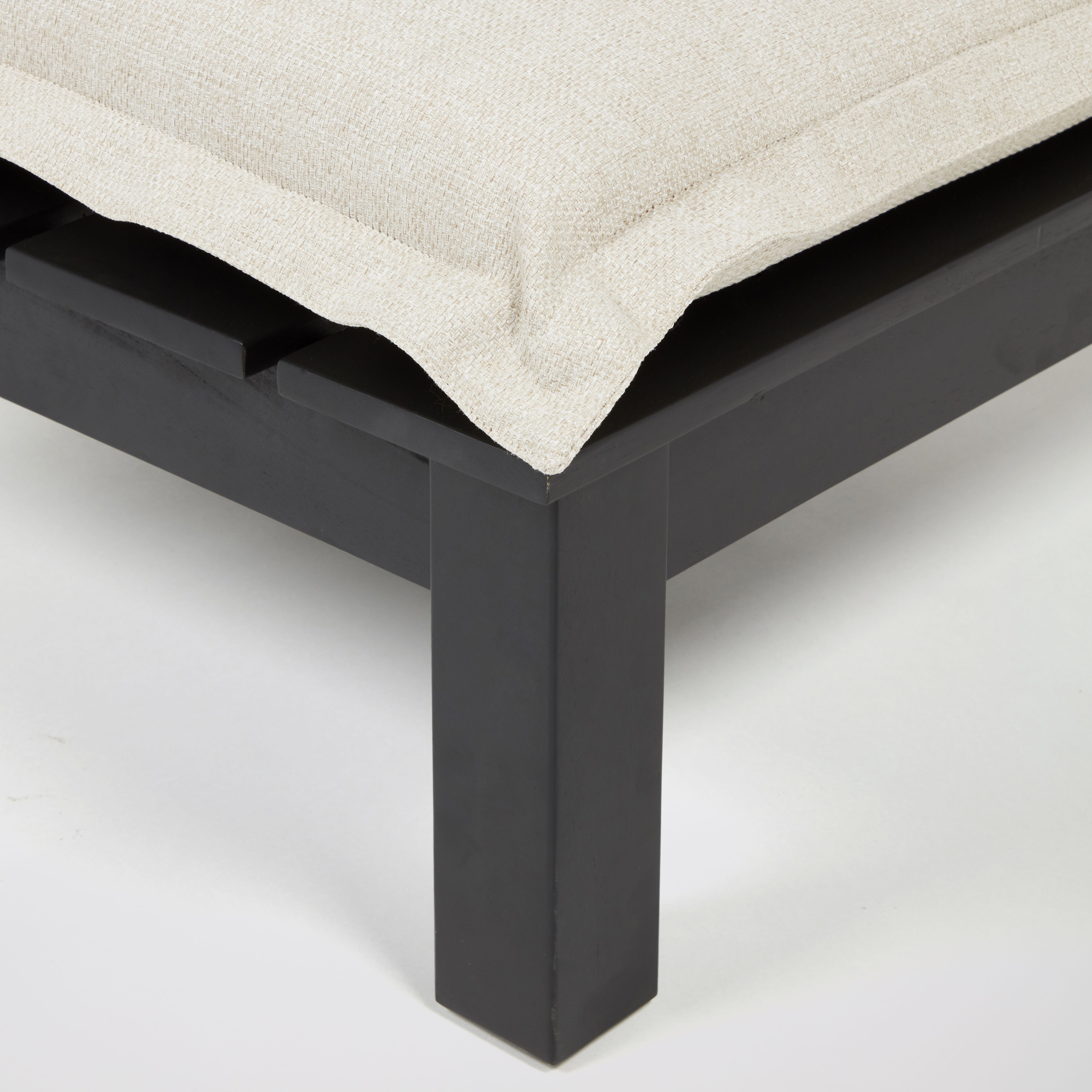 Blooma Pontine Black Wooden 4 seater Coffee set