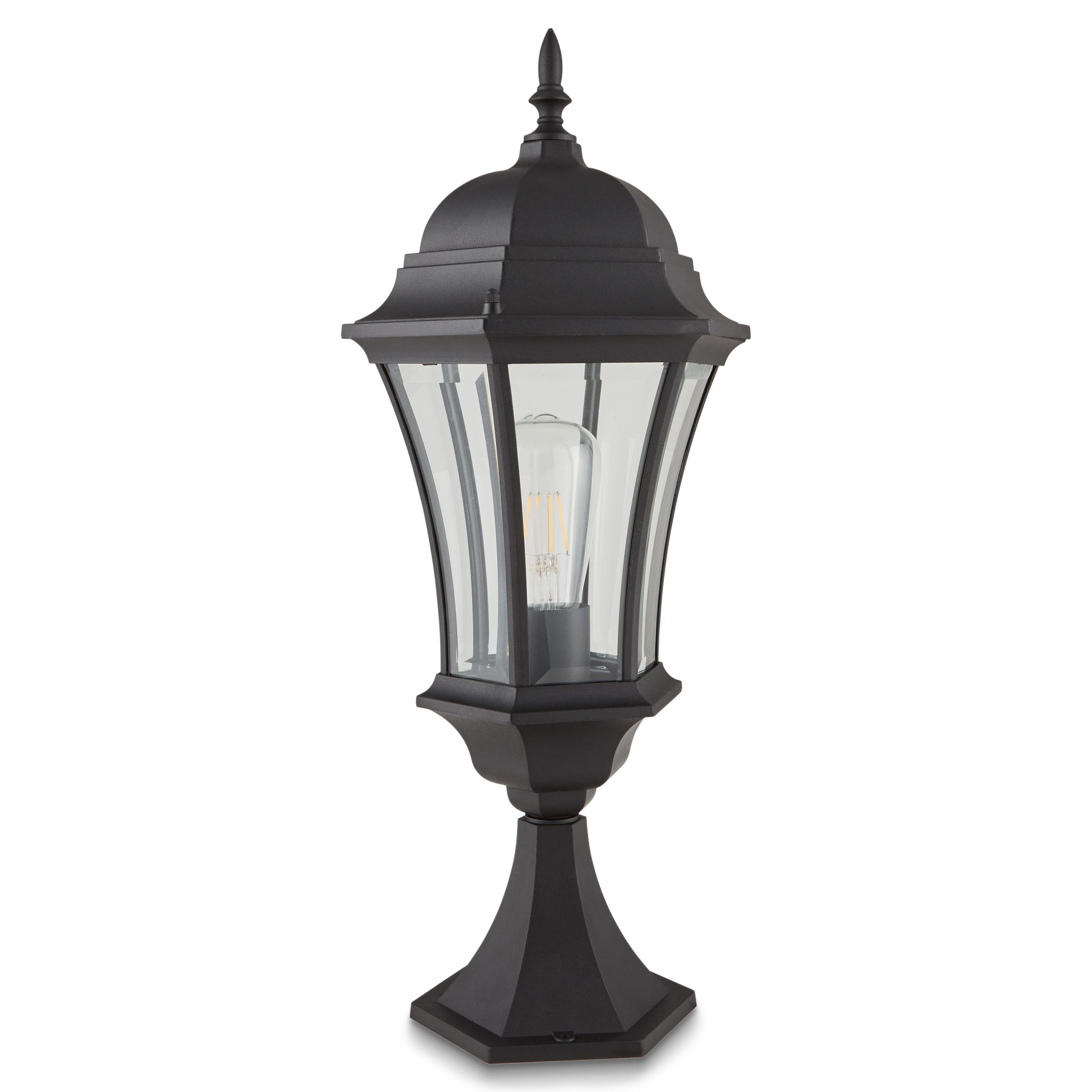 Blooma Richelieu Lantern Black Mains-powered 1 lamp Halogen 6 faces ...