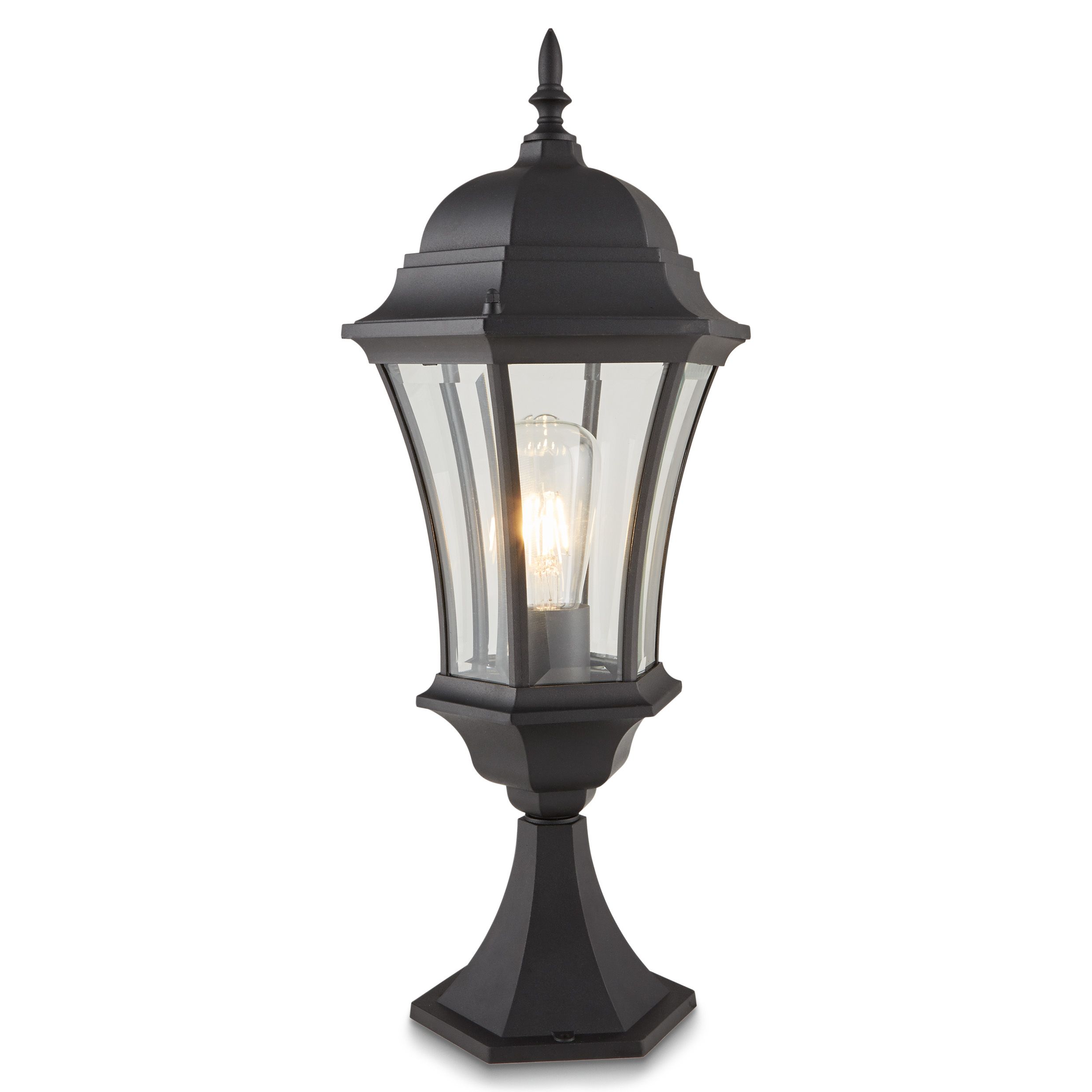 Blooma Richelieu Lantern Black Mains-powered 1 lamp Halogen 6 faces ...
