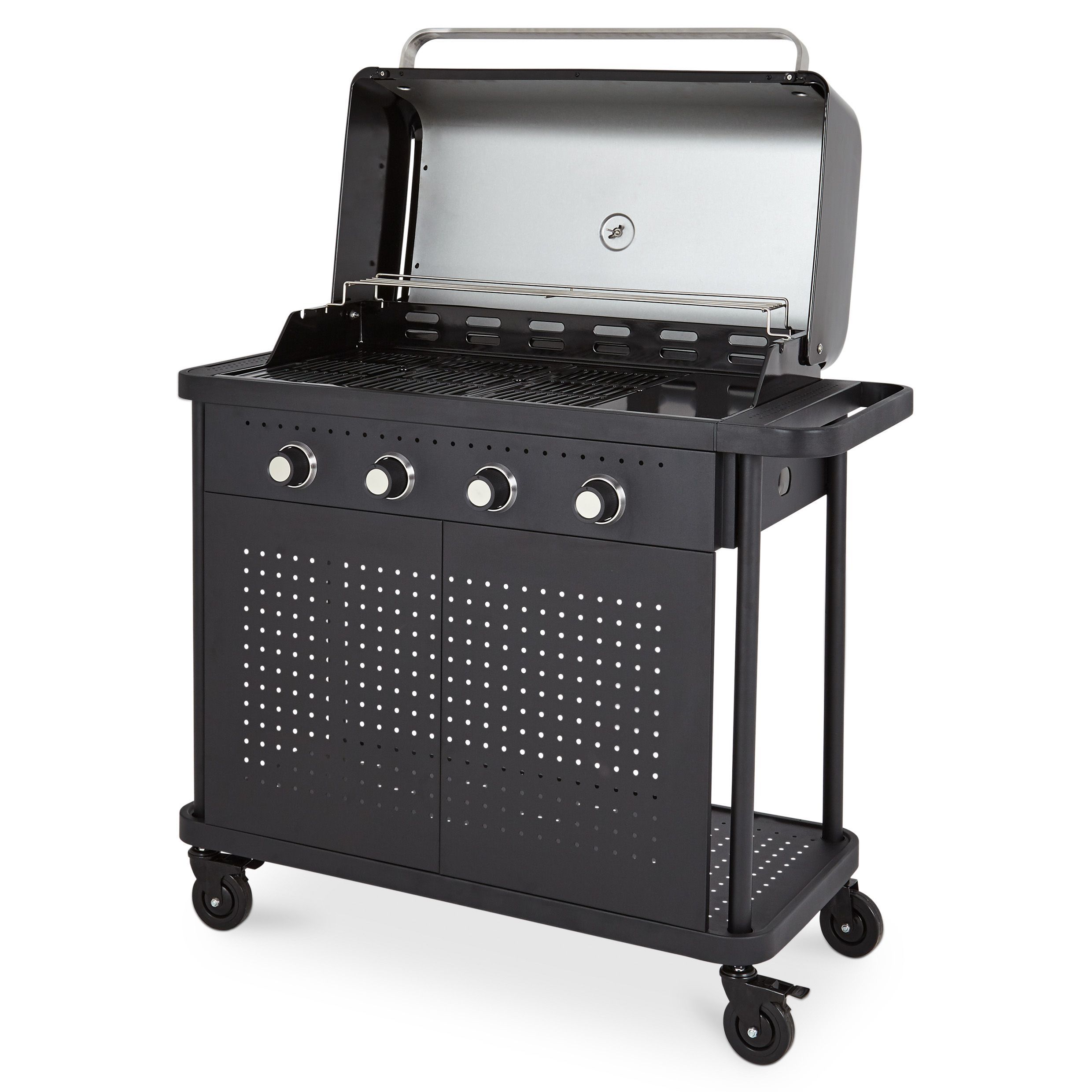 Blooma Rockwell 400 Black 4 burner Gas Barbecue | DIY at B&Q