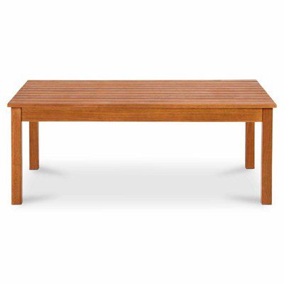 Blooma Sakar Brown Wooden 4 seater Coffee set | DIY at B&Q