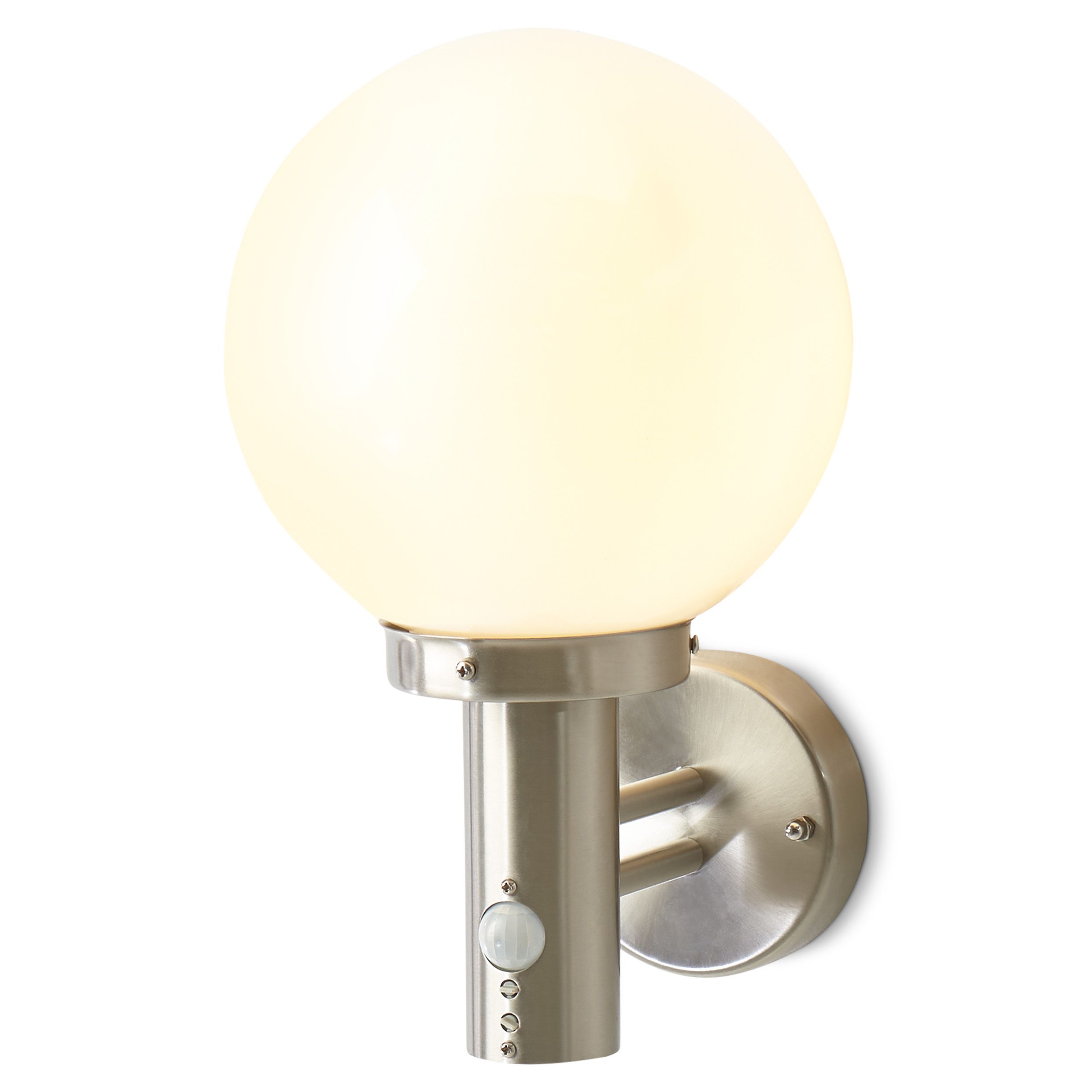 Blooma Sherbrooke Adjustable Silver effect Halogen PIR Motion sensor ...