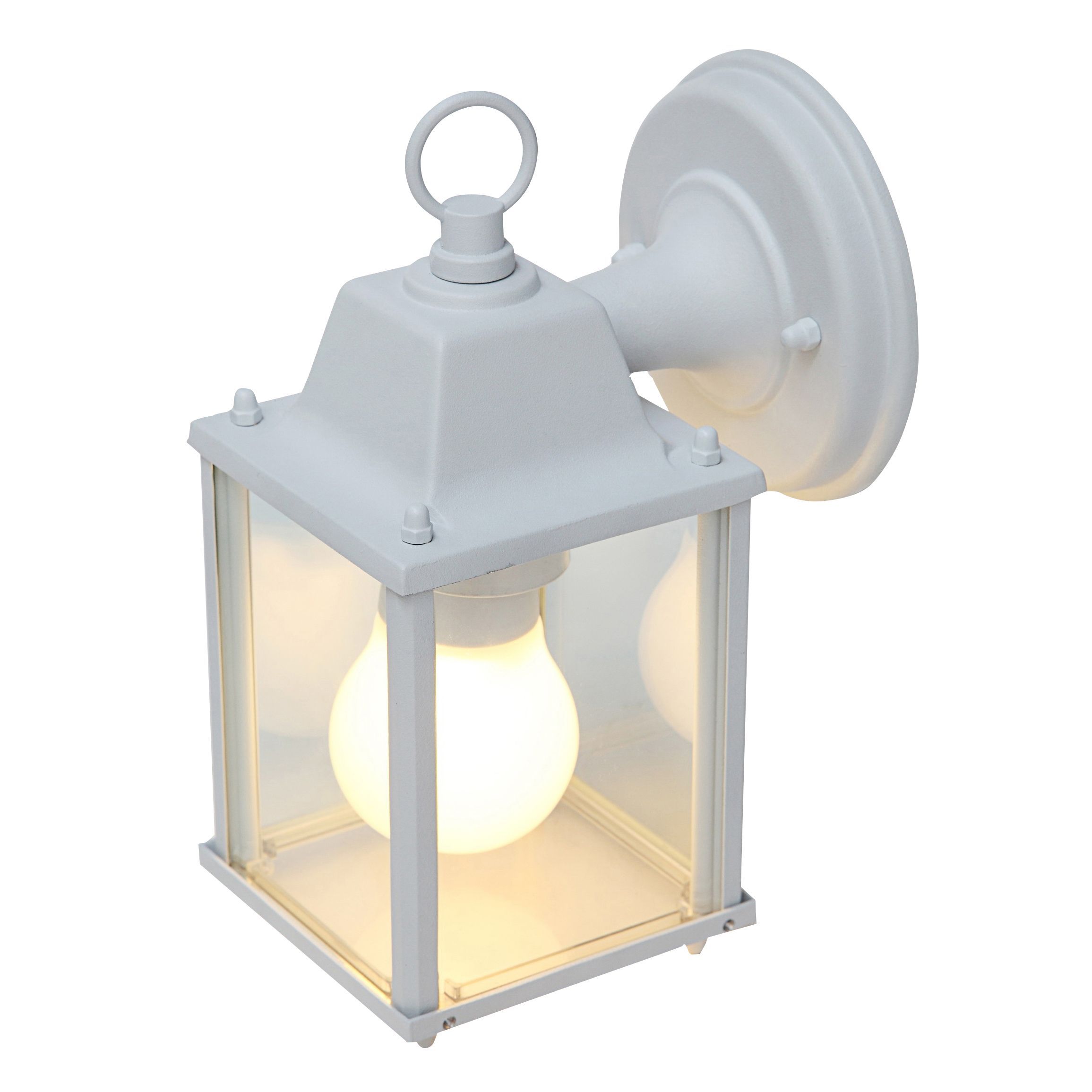 Blooma Sollies White Mains-powered Outdoor Wall light