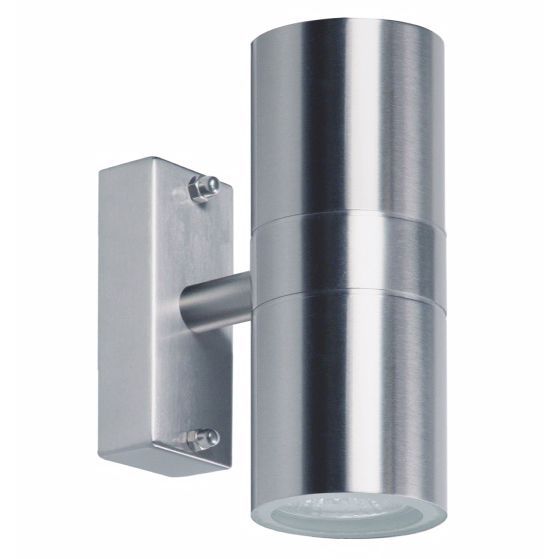 Blooma Somnus Brushed LED PIR Outdoor Wall light 35W | DIY at B&Q