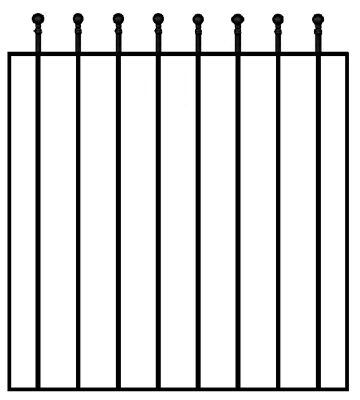 Blooma Steel Ball top Gate, (H)0.9m (W)0.81m | DIY at B&Q
