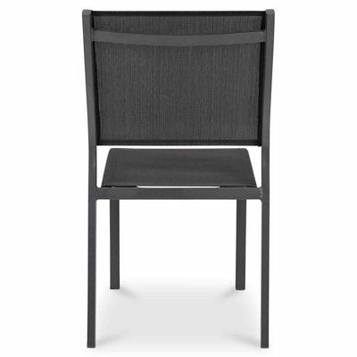 Blooma Sumatra Black Metal 6 seater Dining set