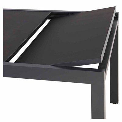 Blooma Sumatra Black Metal 6 seater Dining set