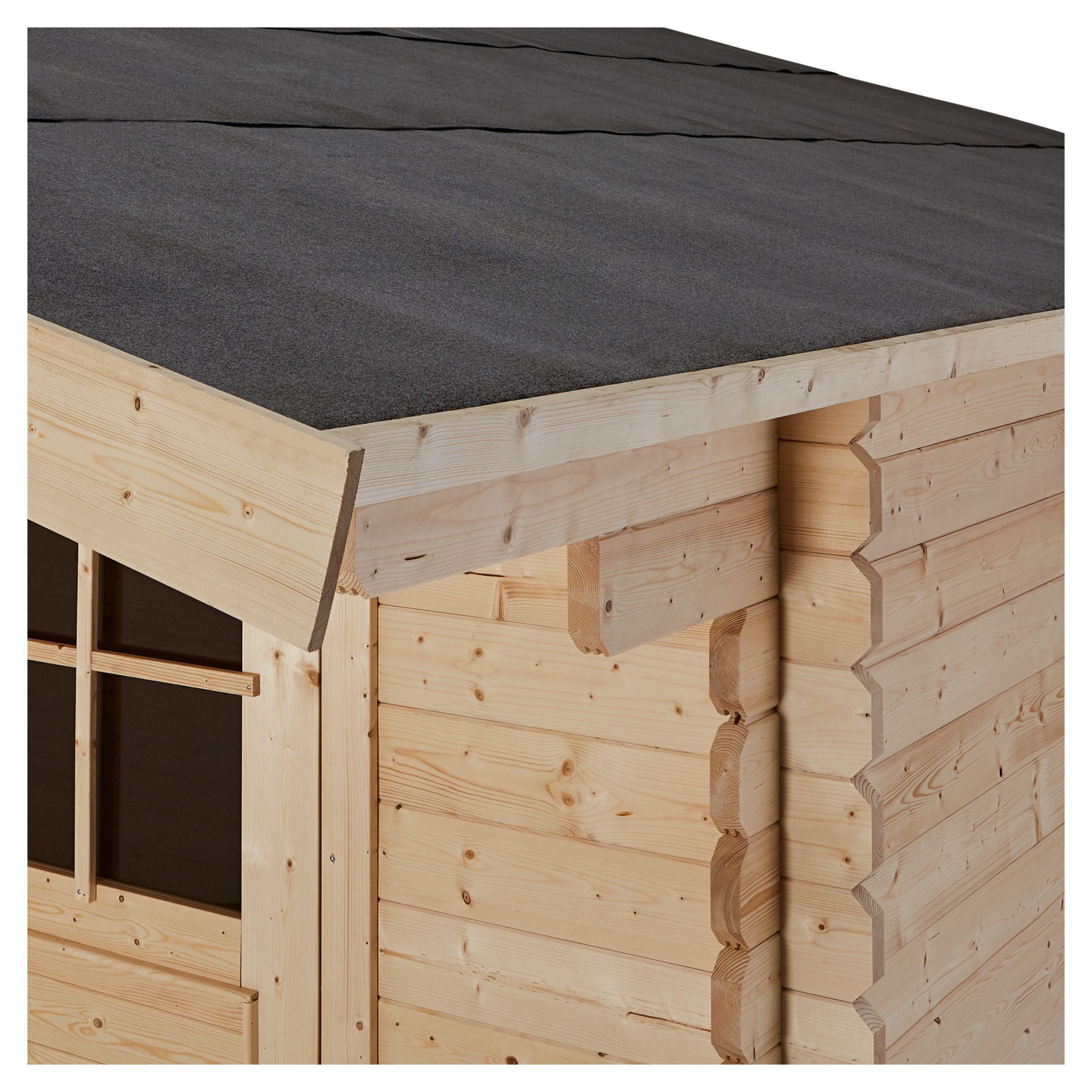 Blooma Taman 10x12 ft Apex Naturel Wooden 2 door Shed & 1 window