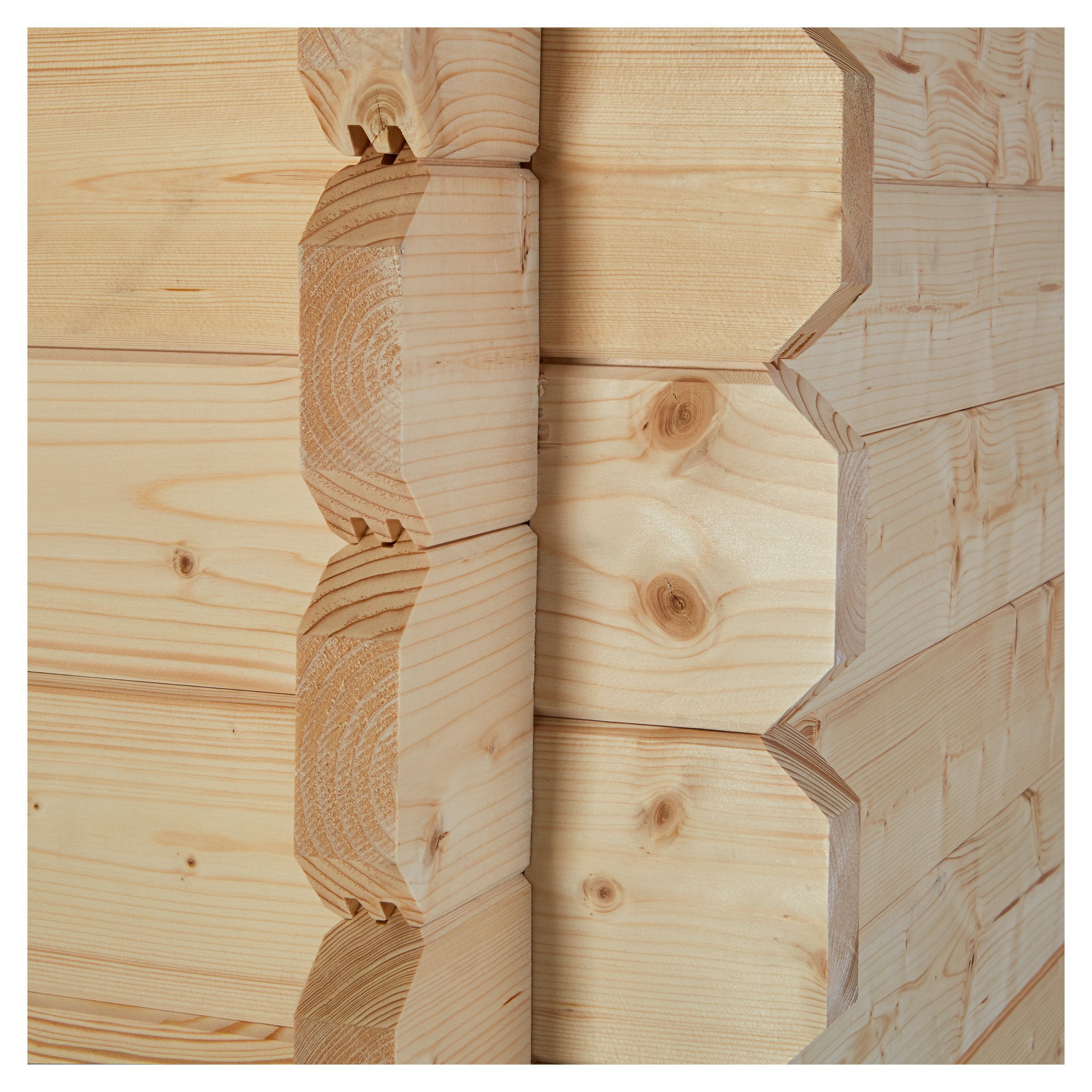Blooma Taman 10x12 ft Apex Naturel Wooden 2 door Shed & 1 window