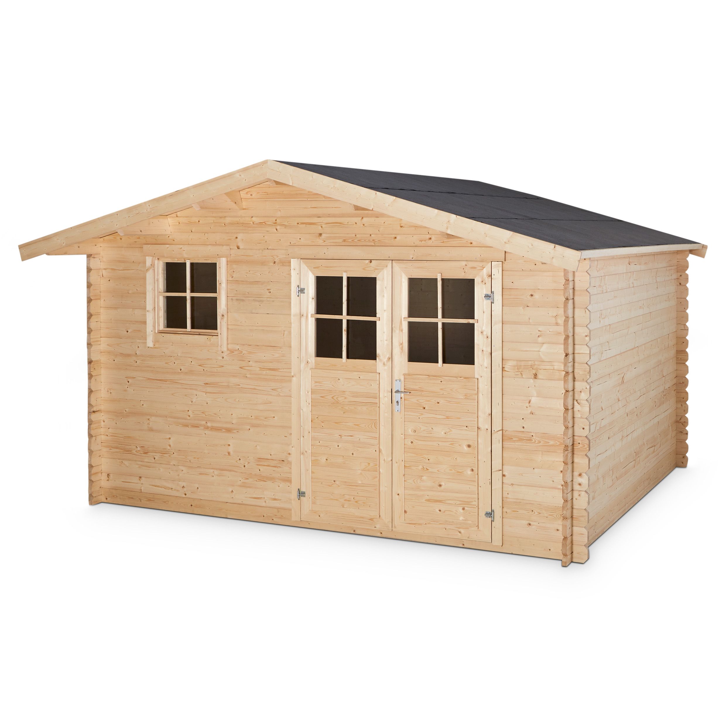 Blooma Taman Tongue & groove 9x12 ft Apex Wooden Kiln dried Shed & 1 window