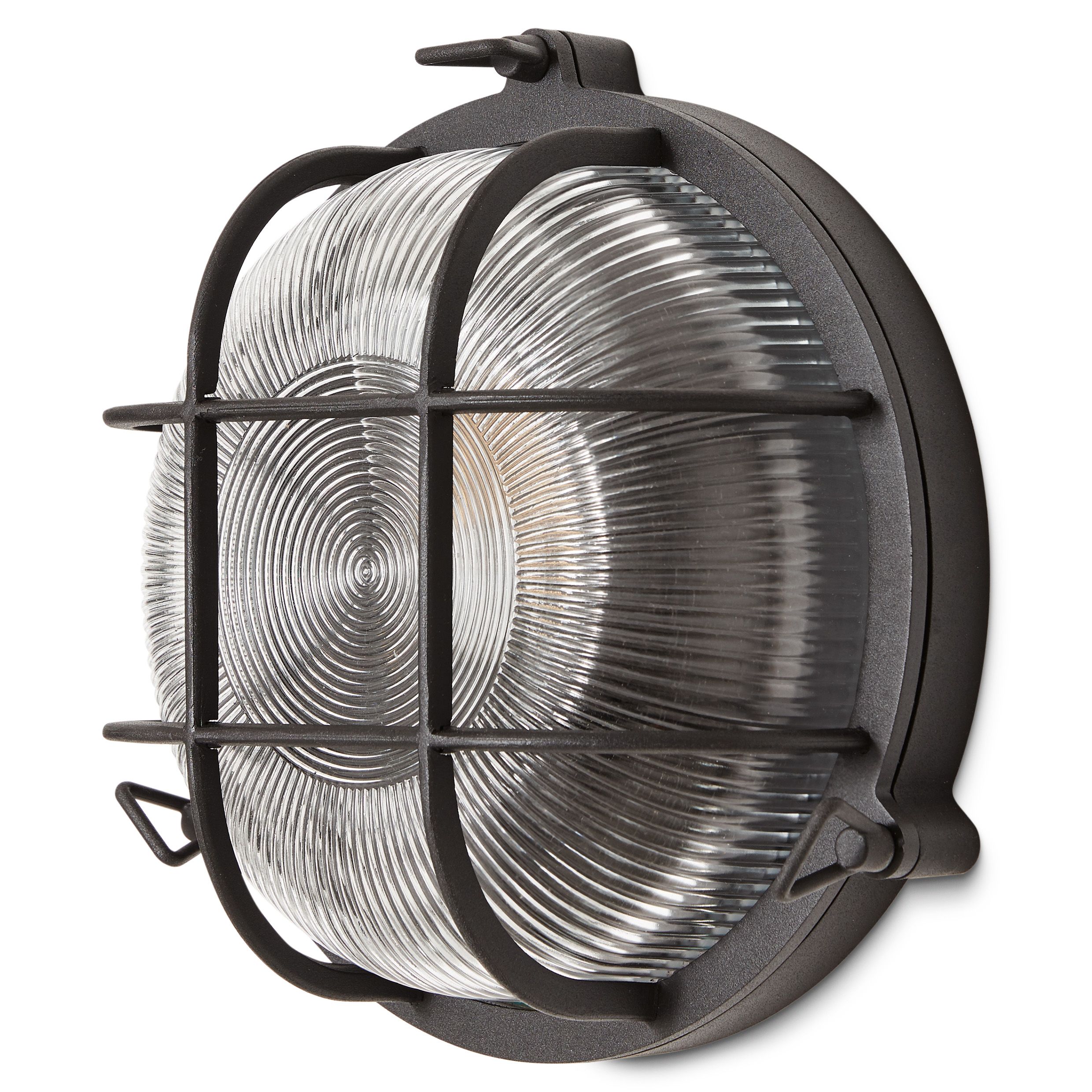 Blooma Waterville Matt Dark brown Mains-powered Halogen Outdoor ...
