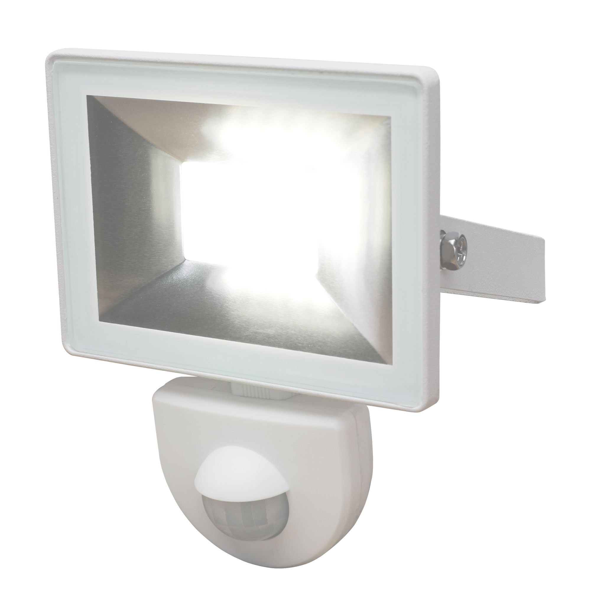 BLOOMA WEYBURN L3291S-W WHITE MAINS-POWERED COOL WHITE OUTDOOR LED PIR ...