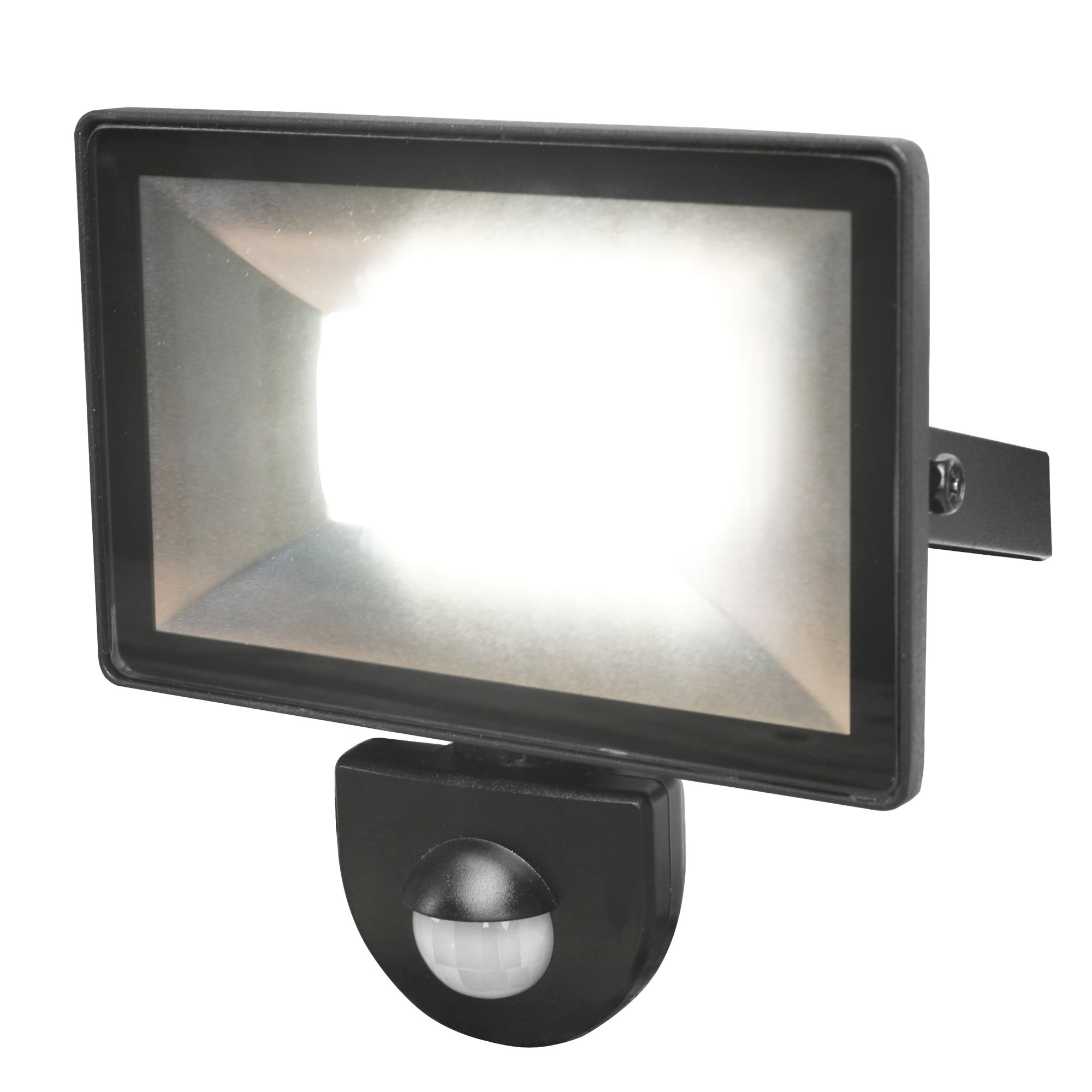 Blooma Weyburn L3292S-B Black Mains-powered Cool white Outdoor LED PIR ...