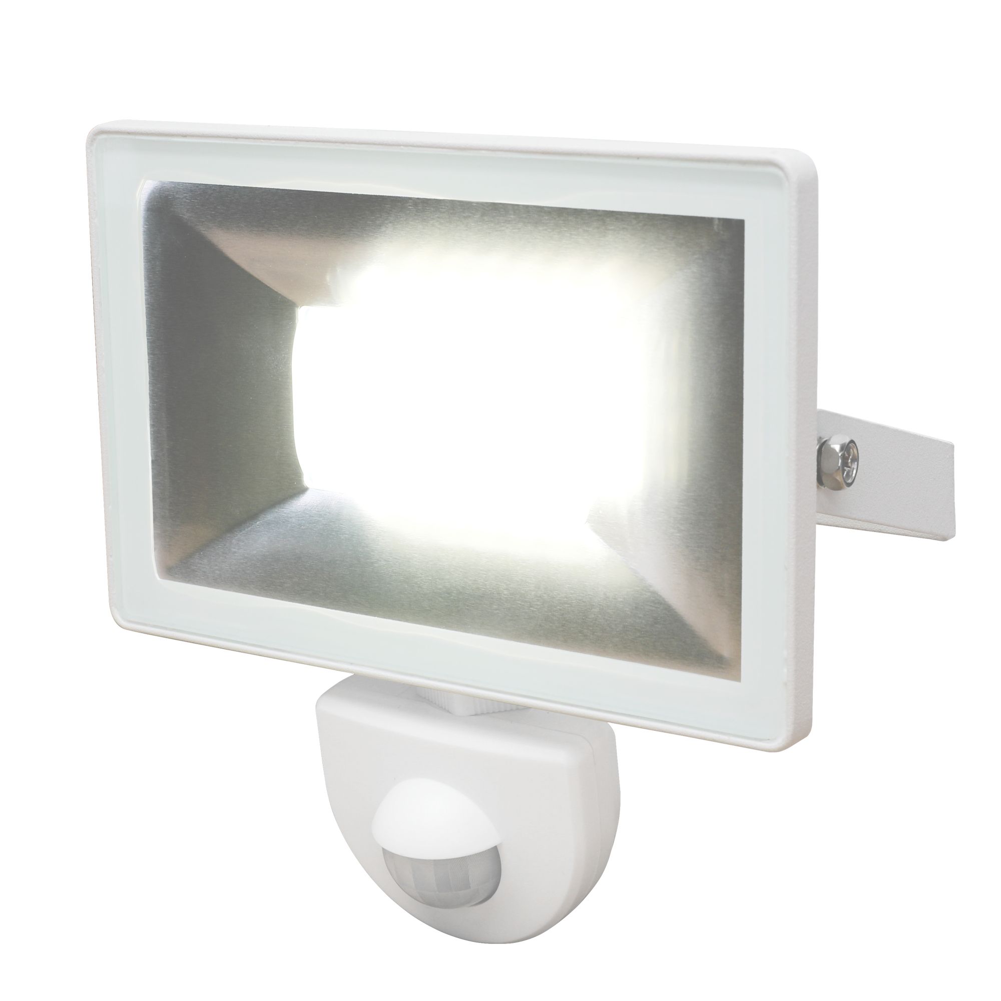 Blooma Weyburn L3292S-W White Mains-powered Cool white Outdoor LED PIR ...