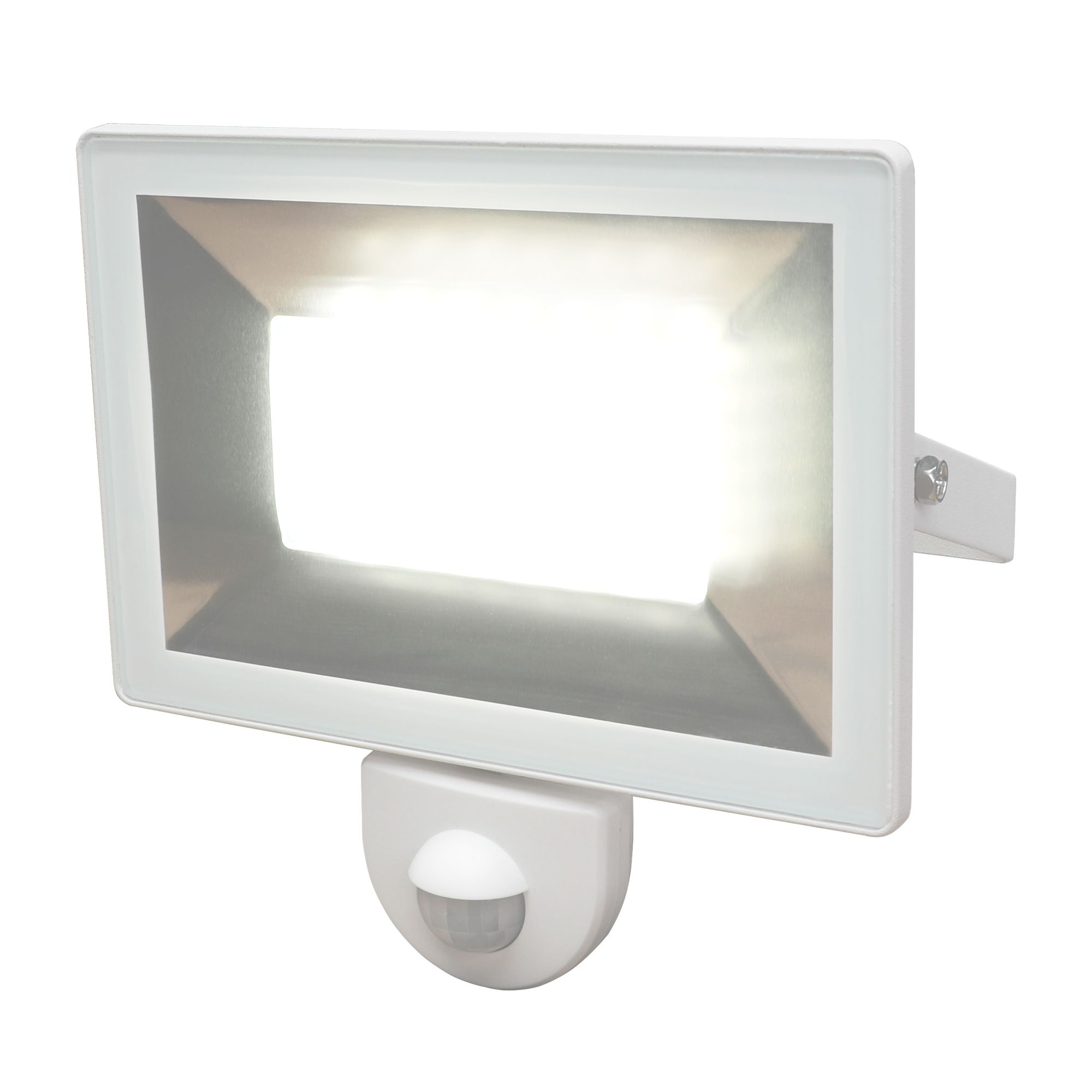 Blooma Weyburn L3293S-W White Mains-powered Cool white Outdoor LED PIR ...