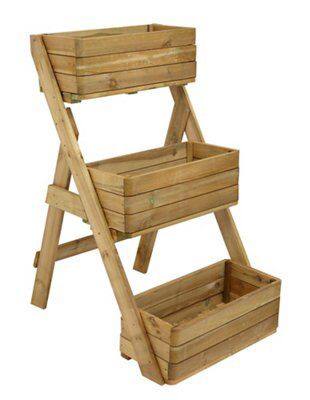 Blooma Wooden Rectangular Trough (H)20cm (W)89cm | DIY at B&Q