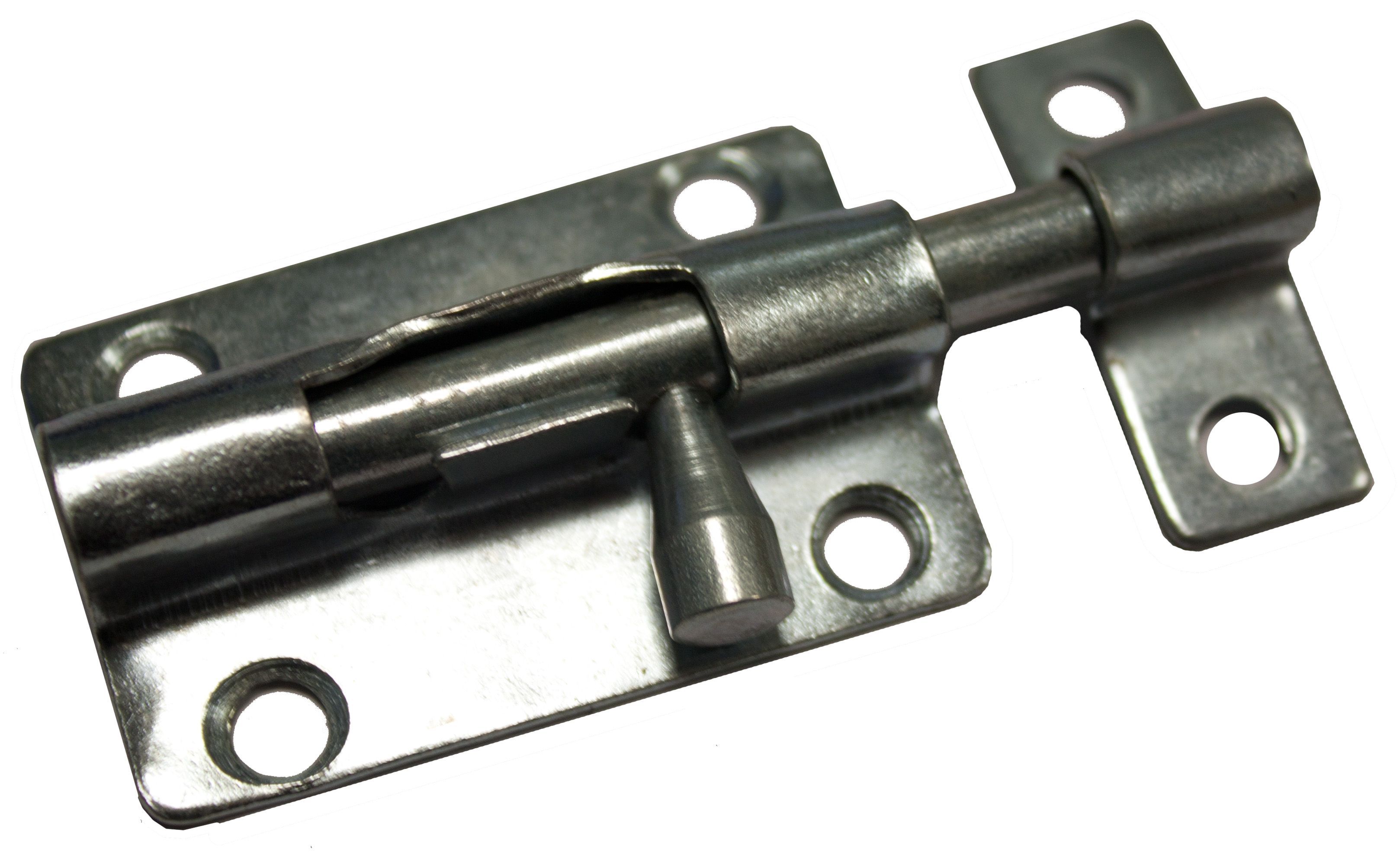 Blooma Zinc-plated Steel Barrel Door bolt (L)64mm (W)15mm | DIY at B&Q