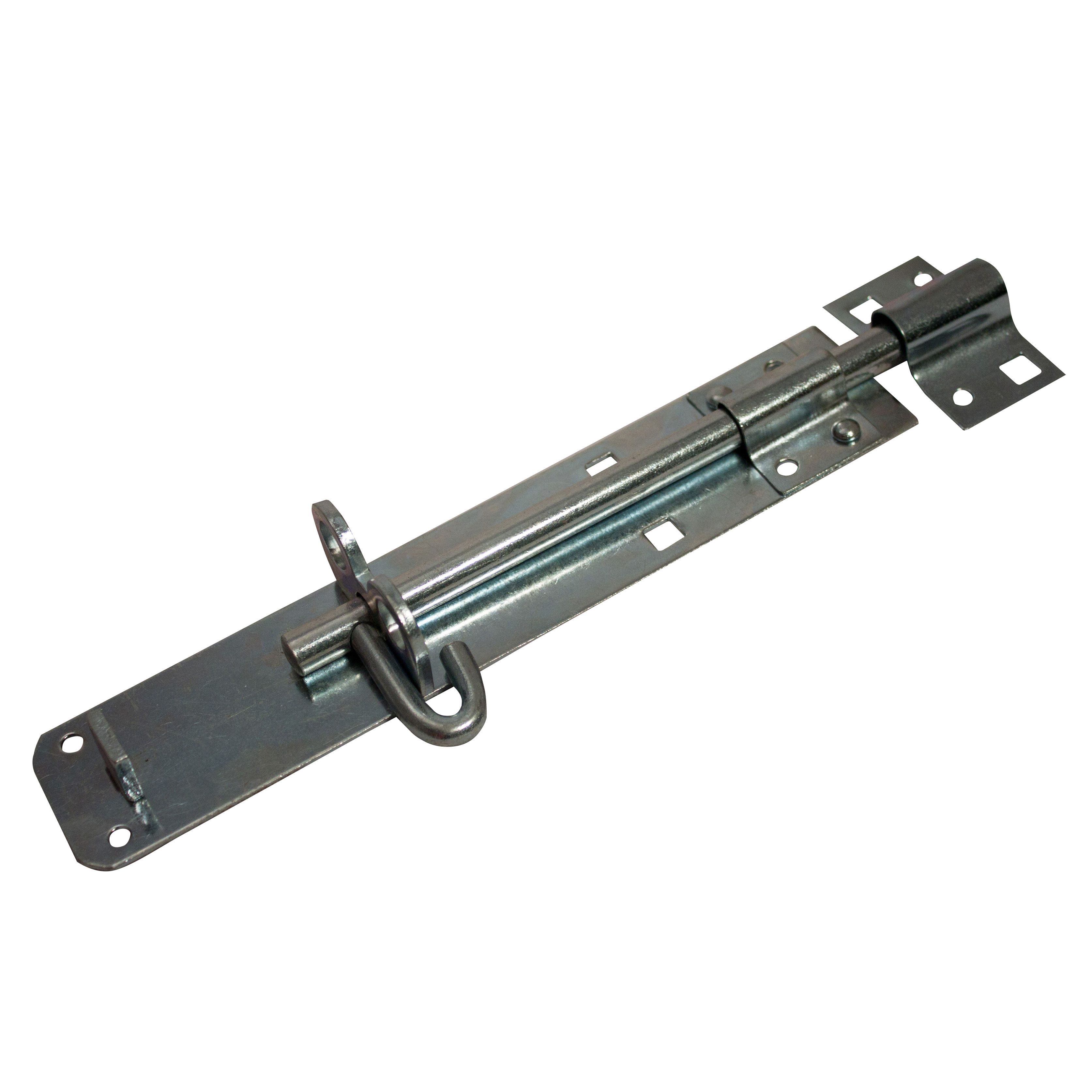 Blooma Zinc-plated Steel Deadbolt Brenton Gate bolt, (L)204mm