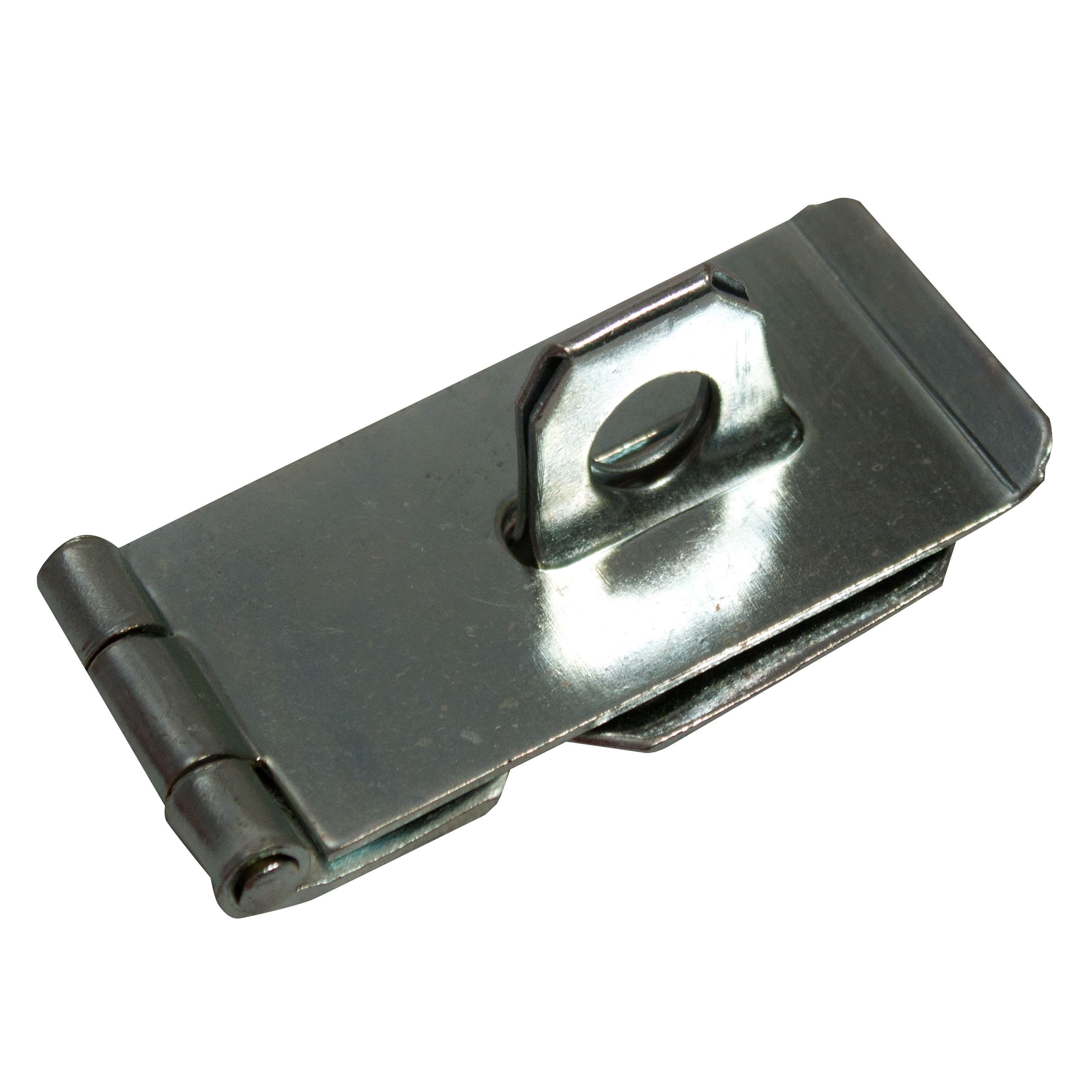 Blooma Zinc-plated Steel Hasp & staple, (L)76mm (W)39mm | DIY at B&Q