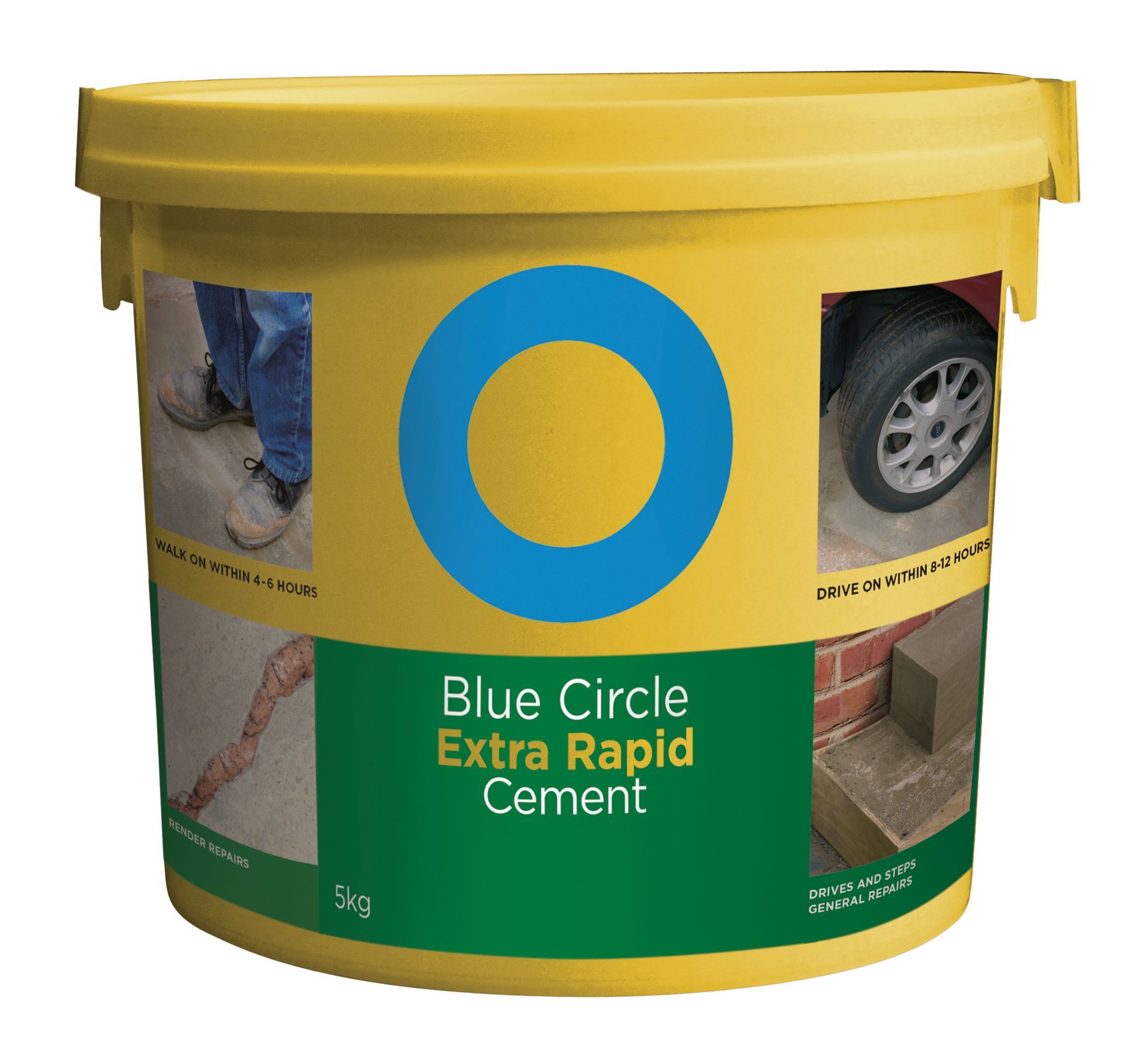 Blue Circle Extra rapid Grey Cement, 5kg Tub