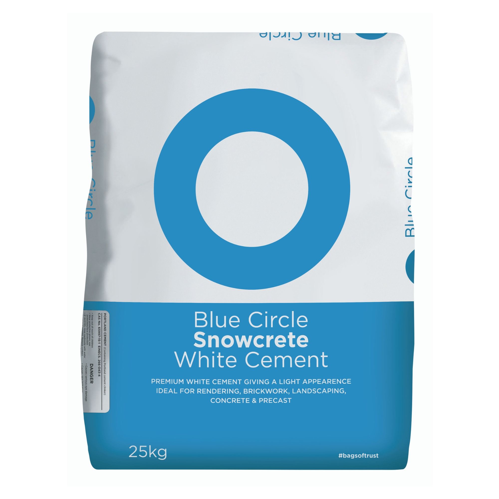 Blue Circle Snowcrete Cement, 25kg Bag | DIY at B&Q