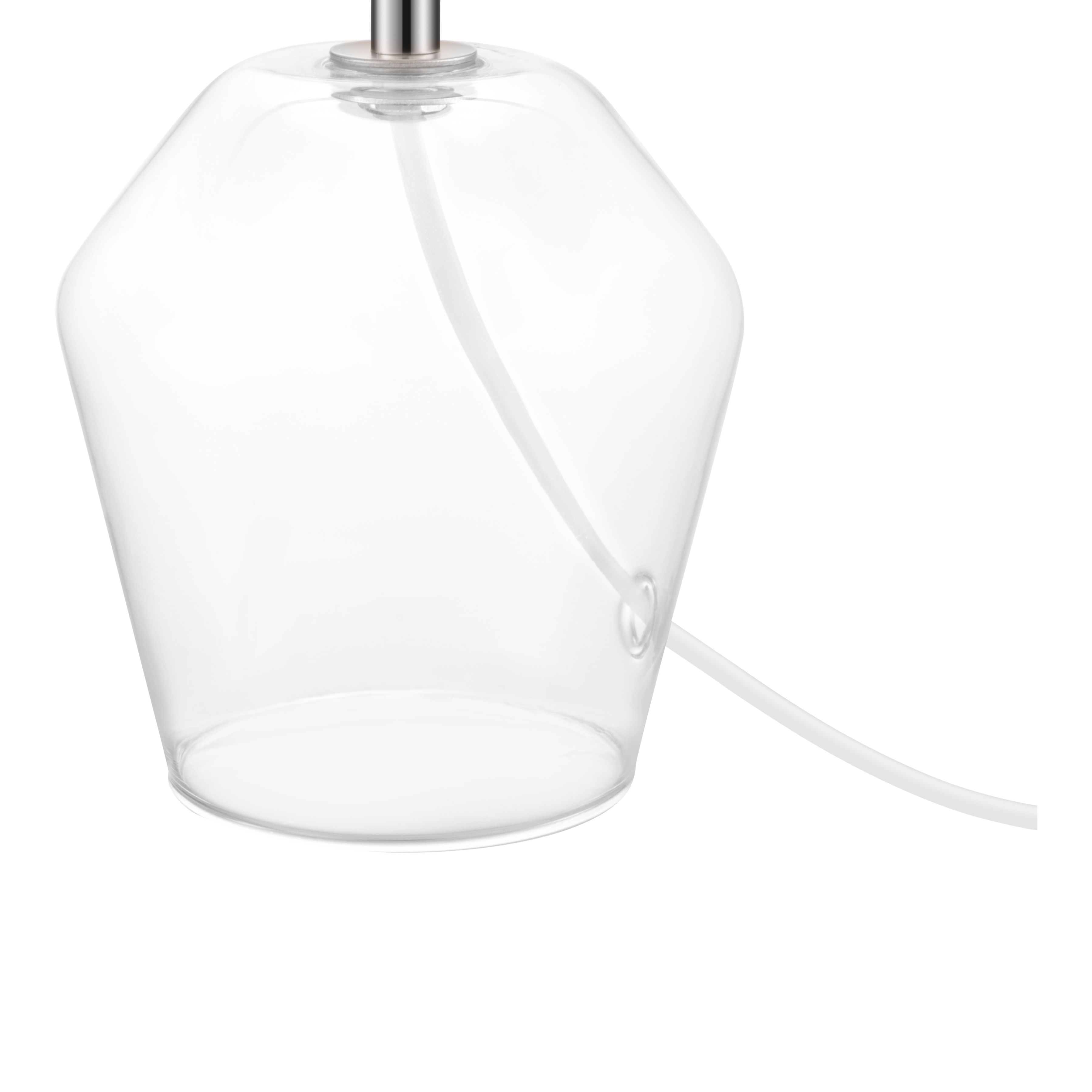 Blue & Clear Glass LED Table lamp