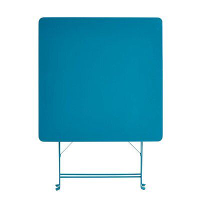 Blue Metal 4 seater Square Table | DIY at B&Q