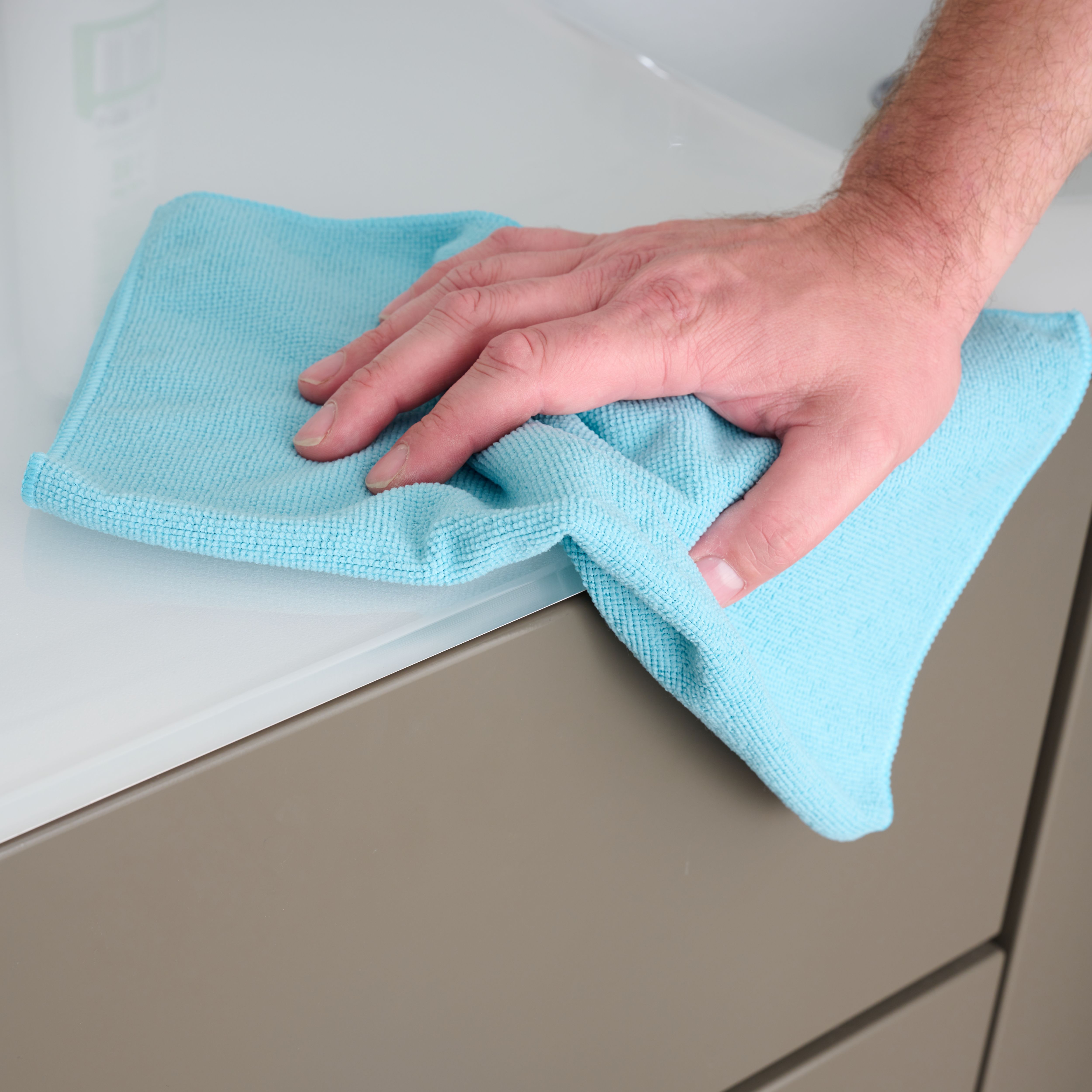 Blue Microfibre Cleaning cloth, Pack of 50