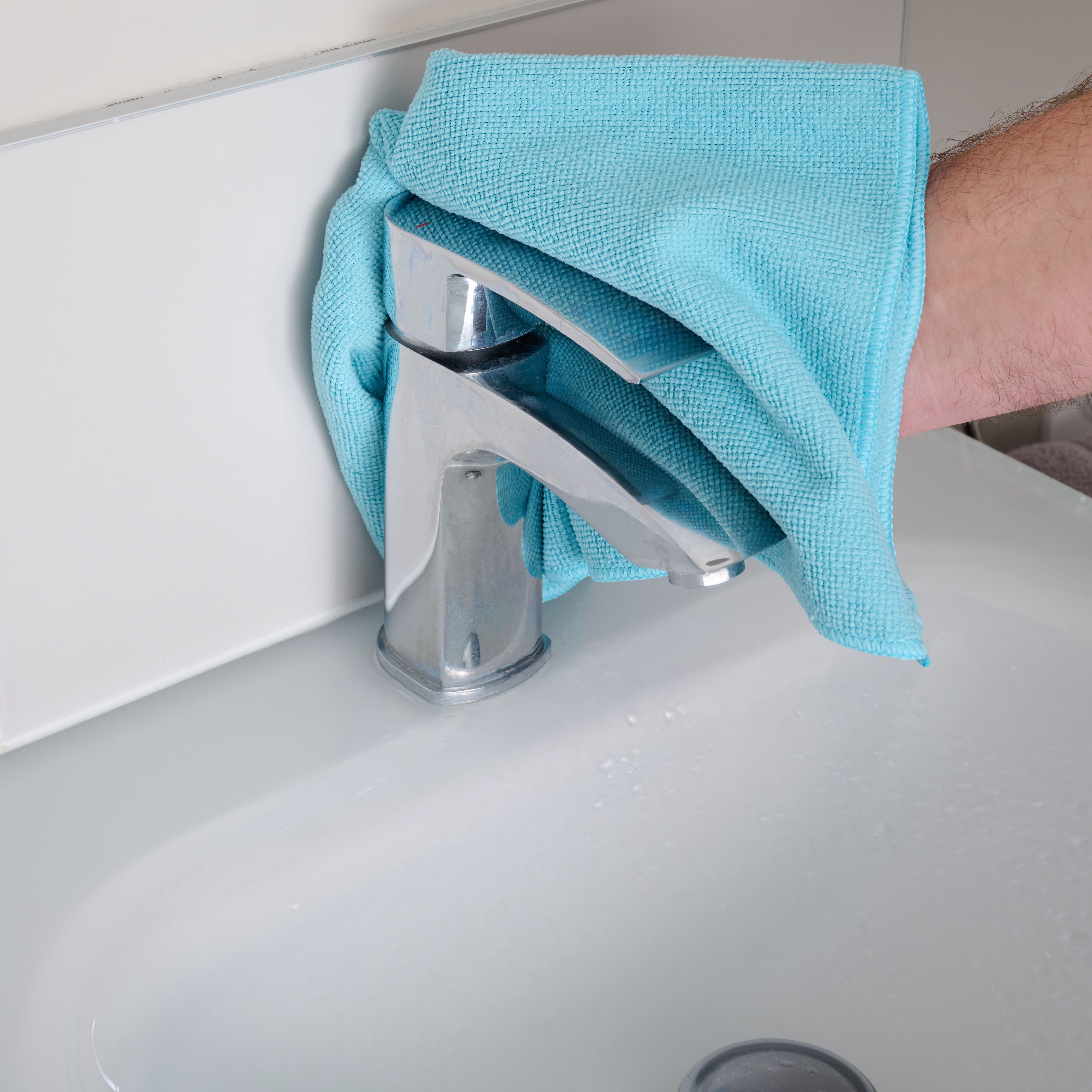 Blue Microfibre Cleaning cloth, Pack of 50