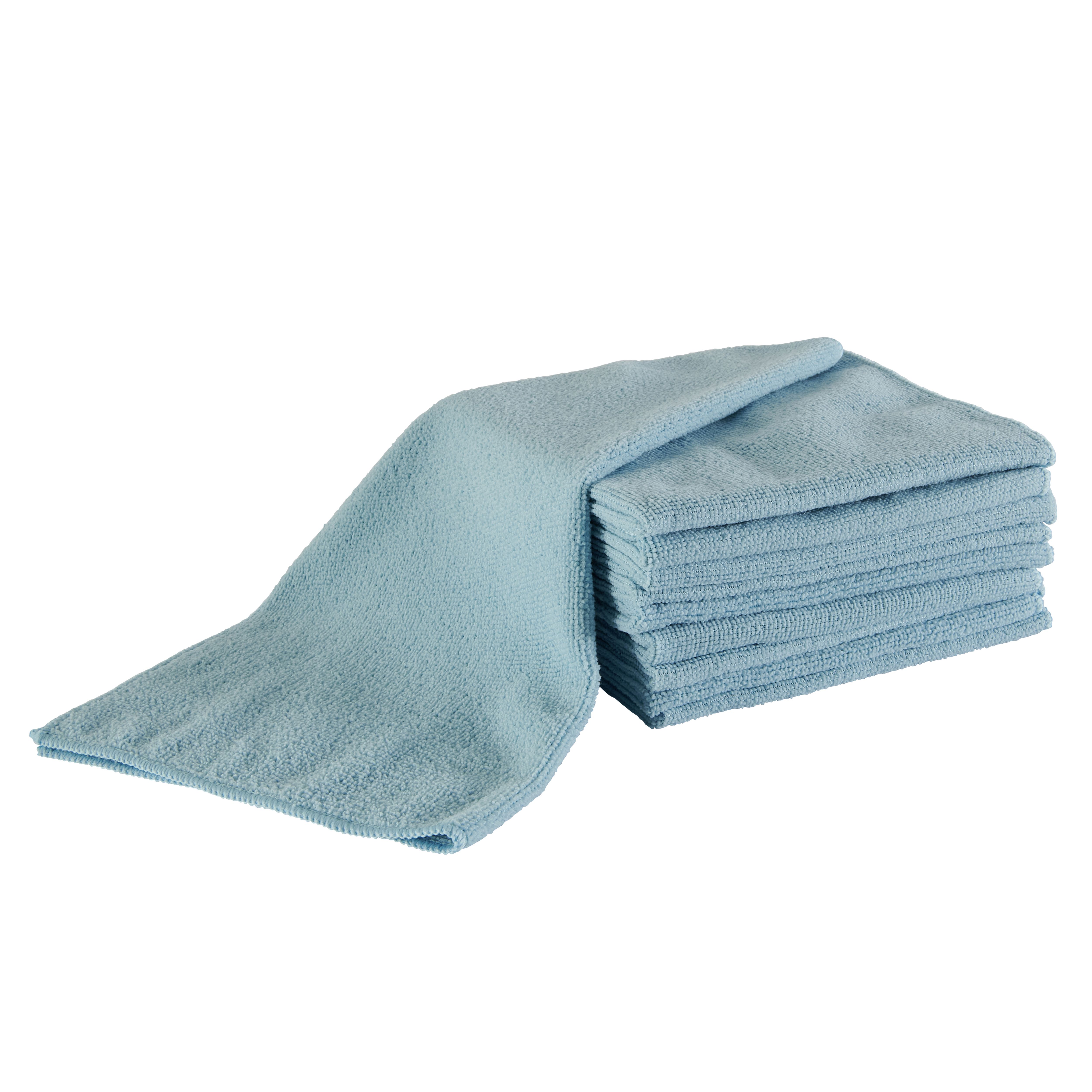 Blue Microfibre Cleaning cloth, Pack of 50