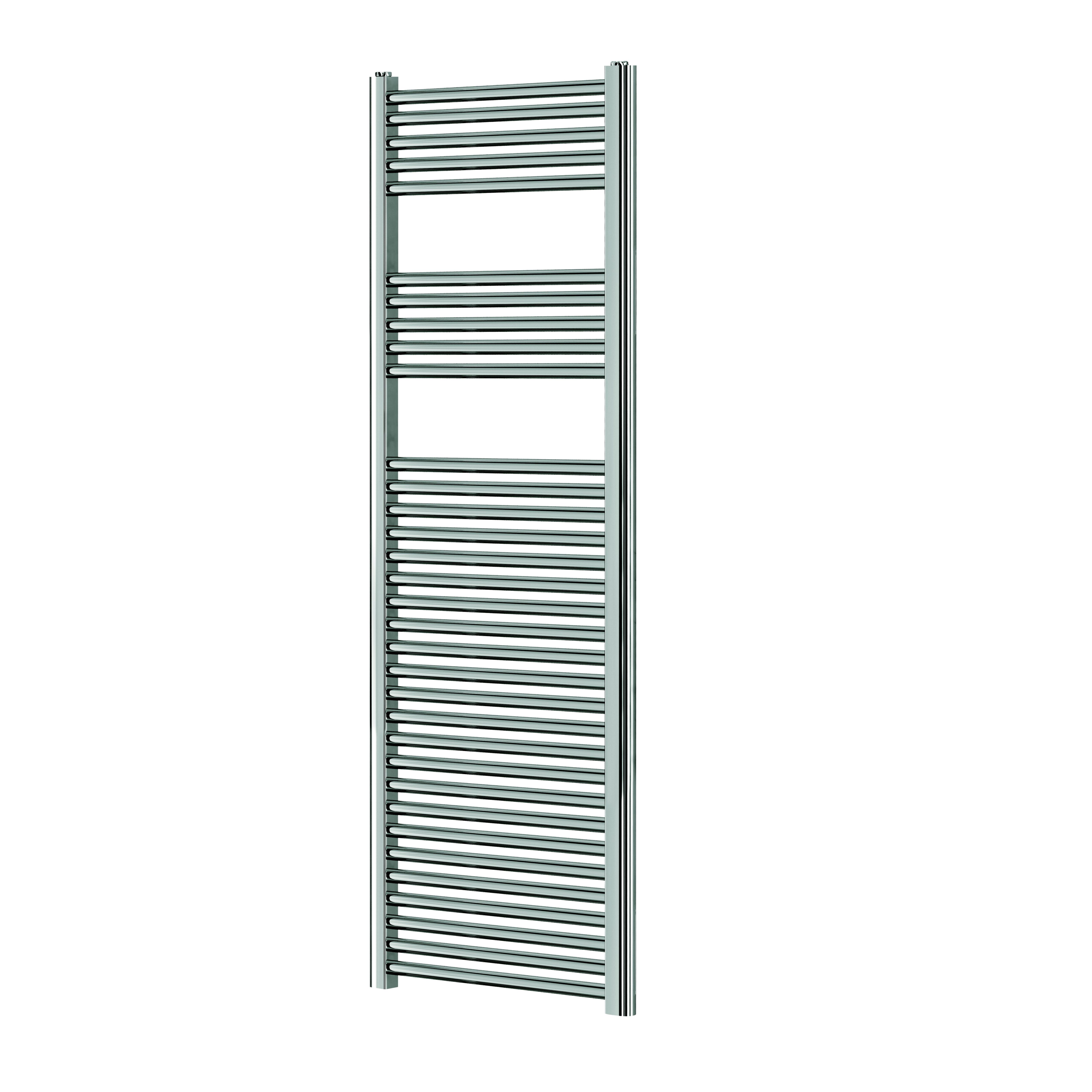 Blyss Chrome effect Electric Flat Towel warmer (W)450mm x (H)1600mm ...