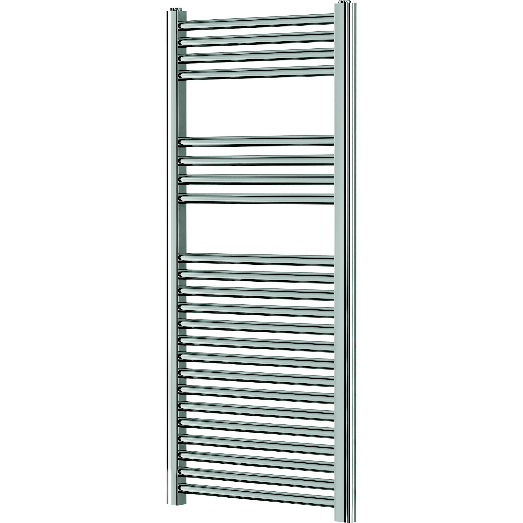 Blyss Chrome effect Flat Towel warmer (W)450mm x (H)1200mm