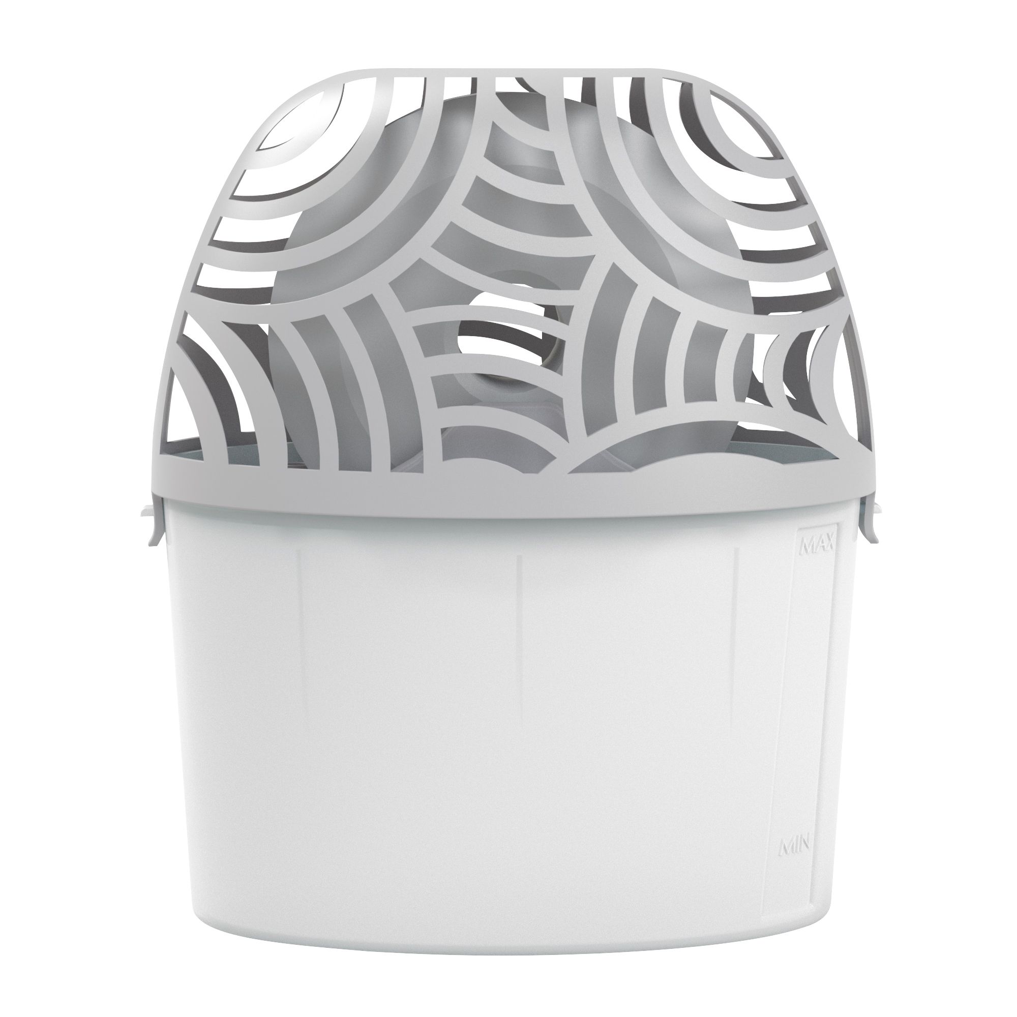 Blyss Curve Moisture trap Bright white & translucent | DIY at B&Q