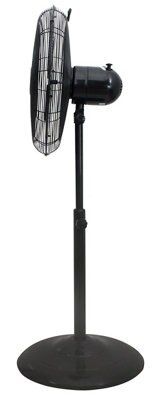 Blyss Dark grey 16" 55W Pedestal fan
