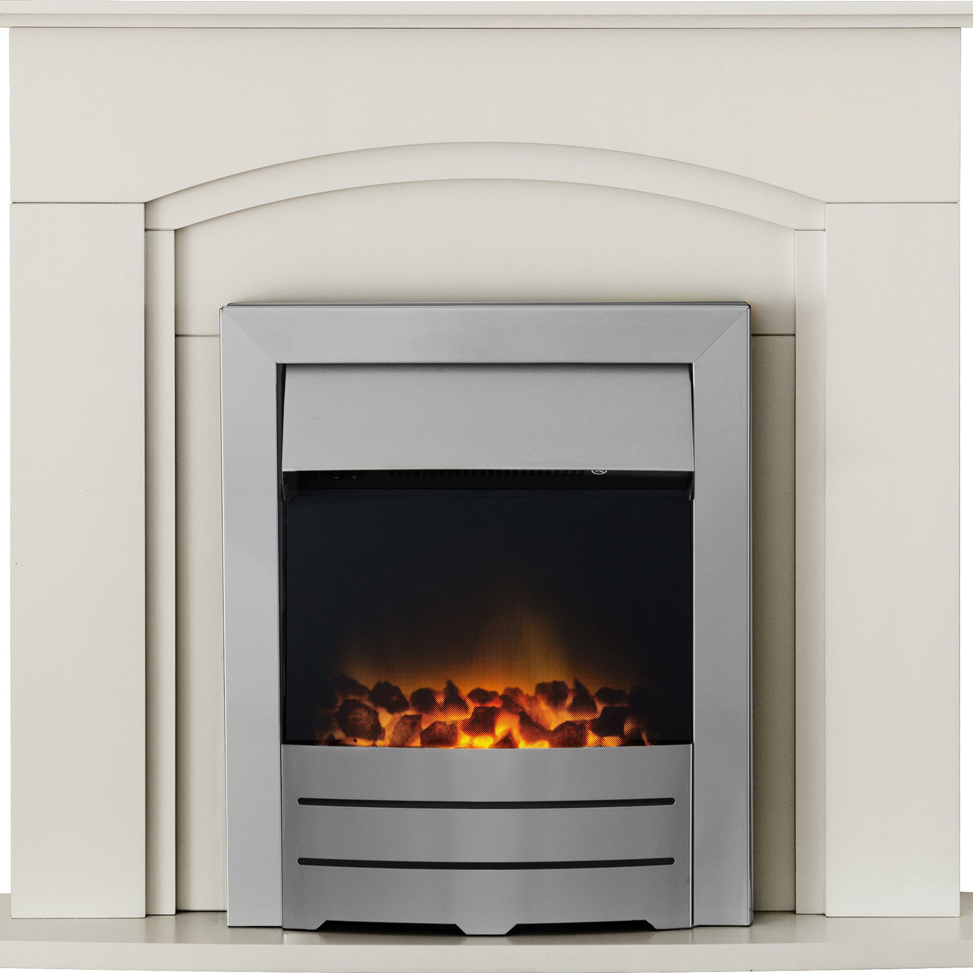 Blyss Devon Cream Electric fire suite | DIY at B&Q