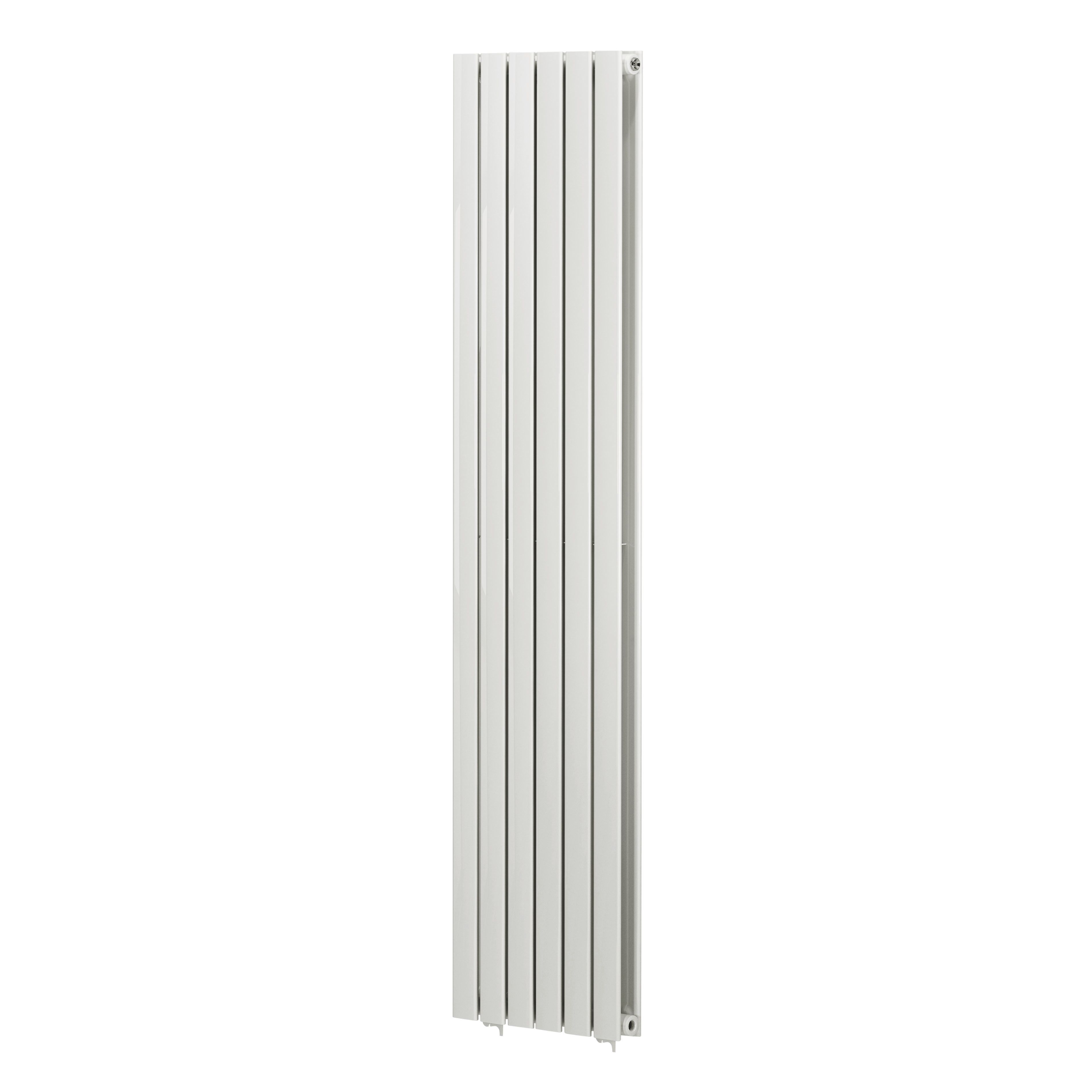 Blyss Faringdon White Vertical Designer Radiator, (W)456mm x (H)1800mm ...