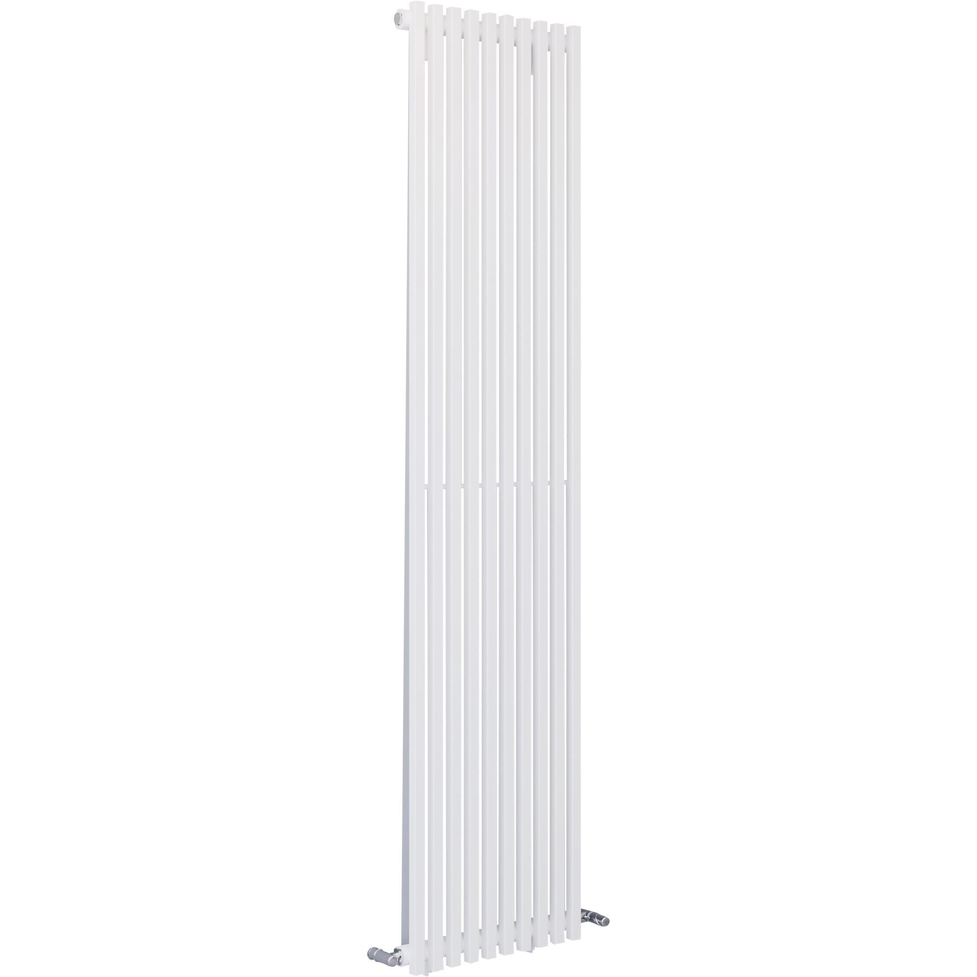 Blyss Thorpe Vertical Designer Radiator, White (W)400mm (H)1800mm | DIY ...