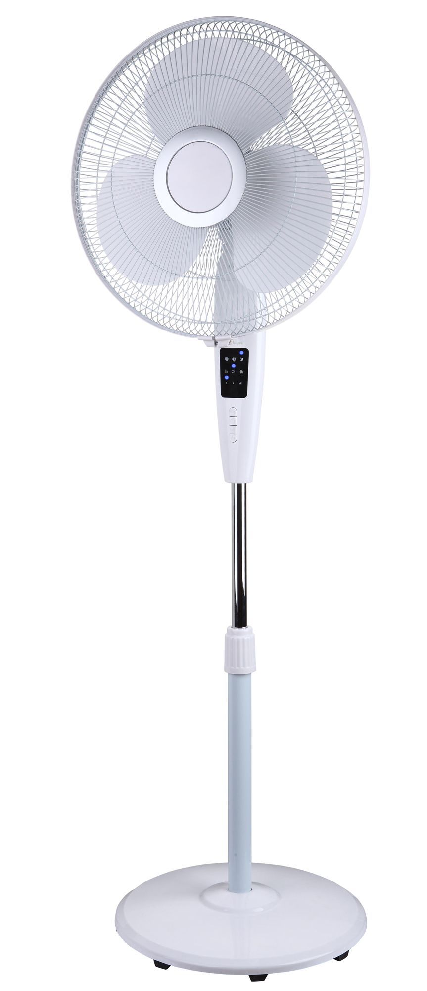 Blyss White 16" 50W Pedestal Fan | DIY at B&Q