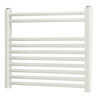 Blyss White Electric Curved Towel warmer (W)550mm x (H)500mm | DIY at B&Q