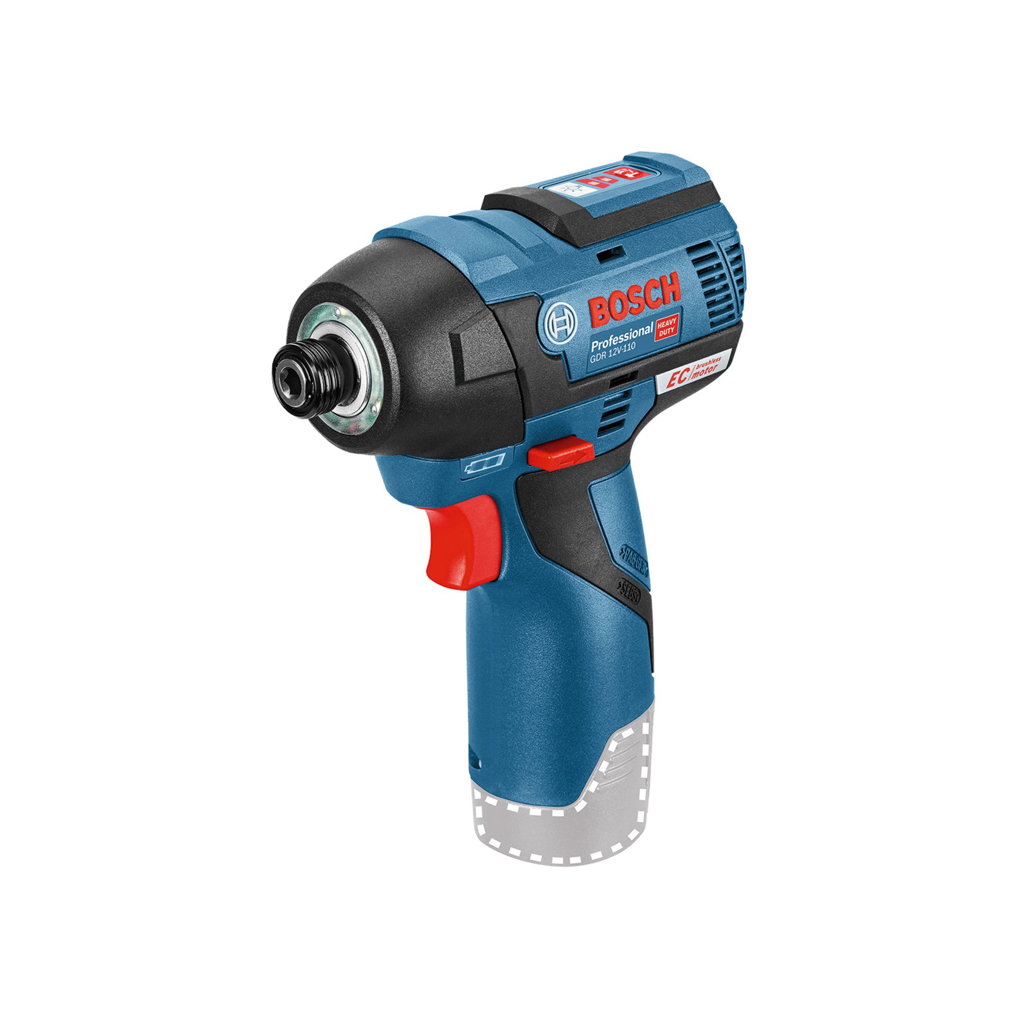 Bosch 12V Corded Impact driver GDR 12V 110 - Bare unit | DIY at B&Q