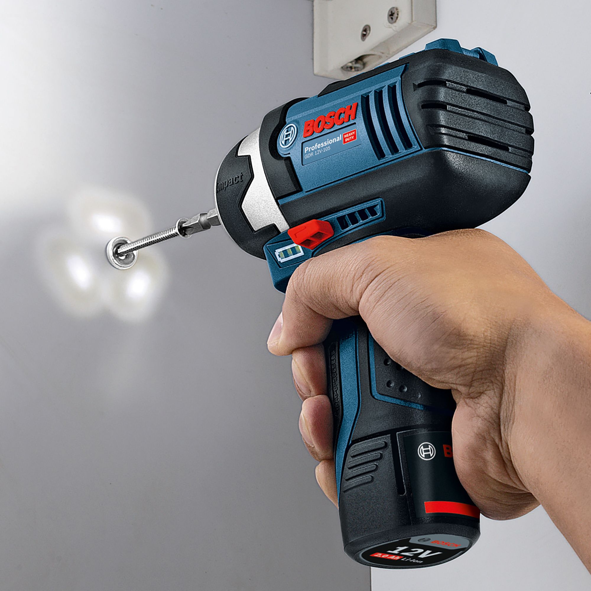 BOSCH 12V LI-ION BRUSHED CORDLESS DRILL DRIVER & IMPACT DRIVER (2 X 2AH ...