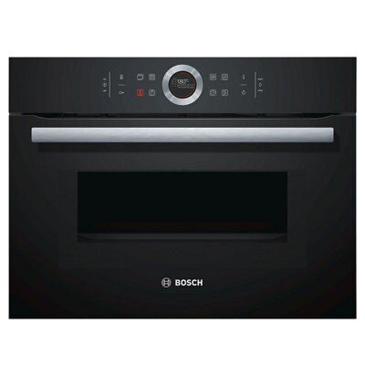 Bosch CMG633BB1B Built-in Black Compact Oven with microwave | DIY at B&Q