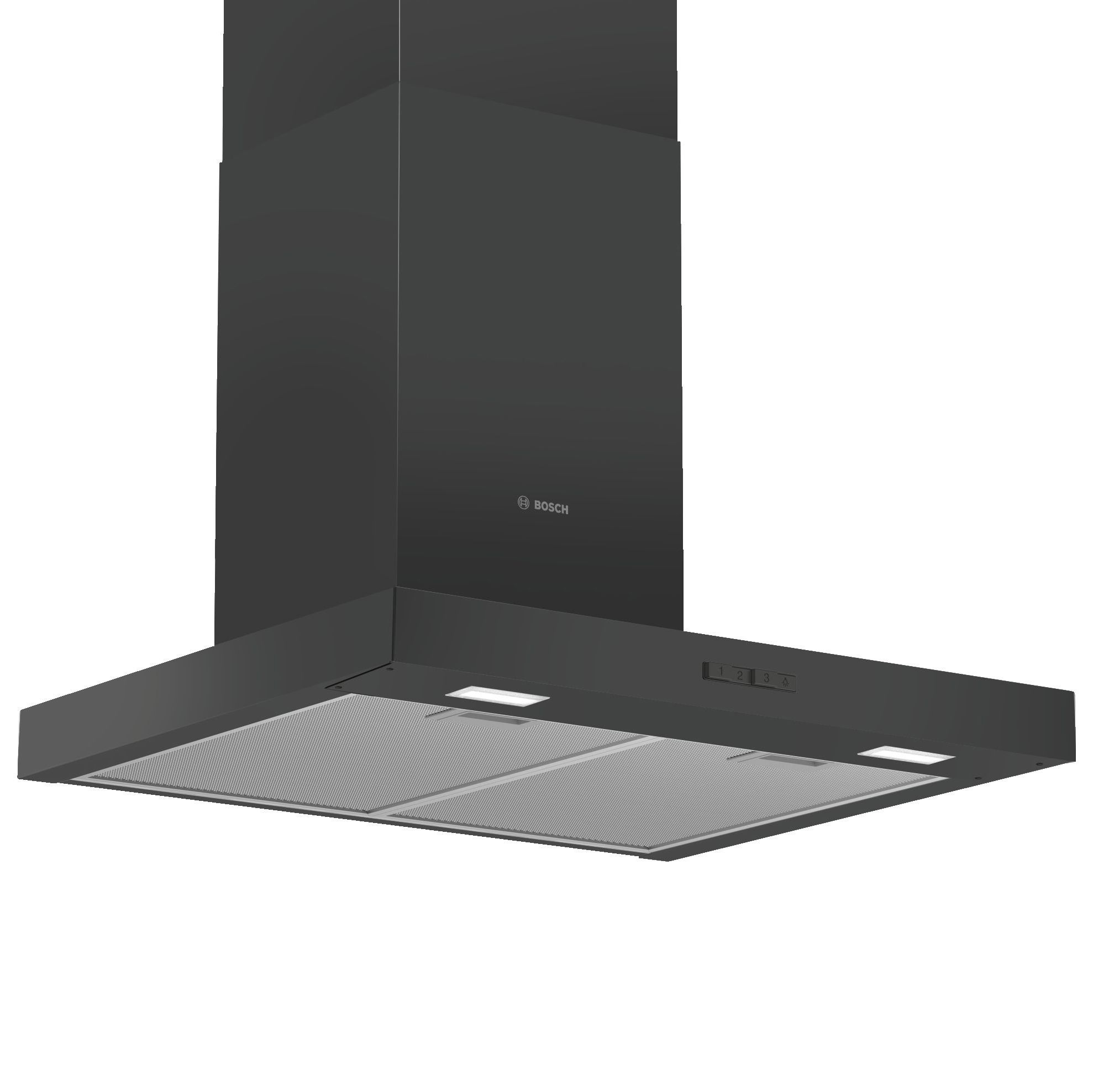 Bosch DWB66BC60B Metal & plastic Box Cooker hood (W)60cm - Black | DIY ...
