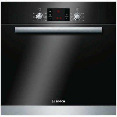 Bosch HBA23B152B Integrated Single Multifunction Oven - Black | DIY at B&Q