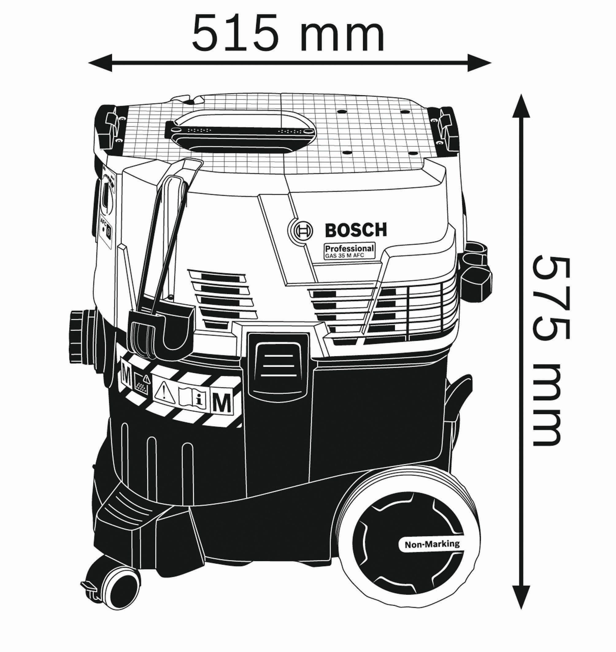 Bosch Professional 110V Corded Dust extractor GAS 35 M AFC, 35L