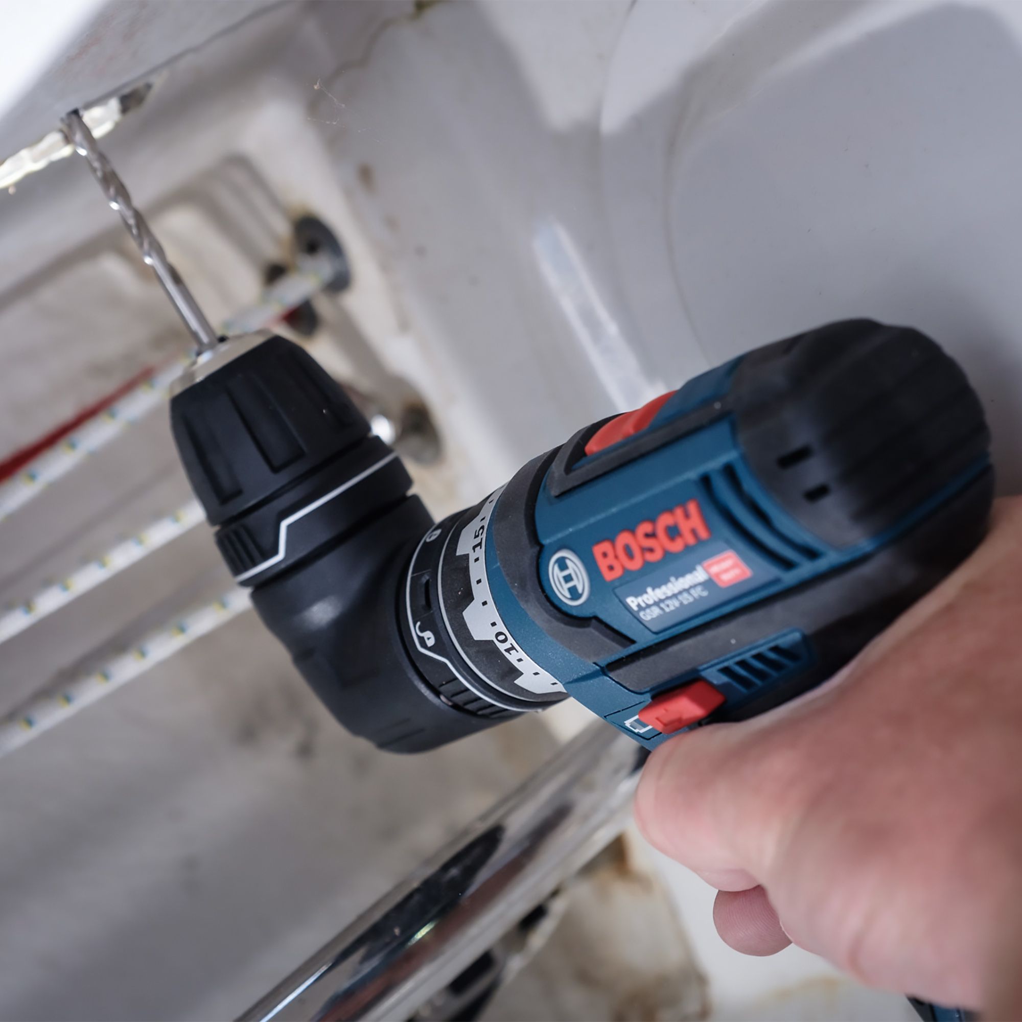 Bosch Professional 12V Li-ion Cordless Drill driver (2 x 2Ah) - GSR 12V ...