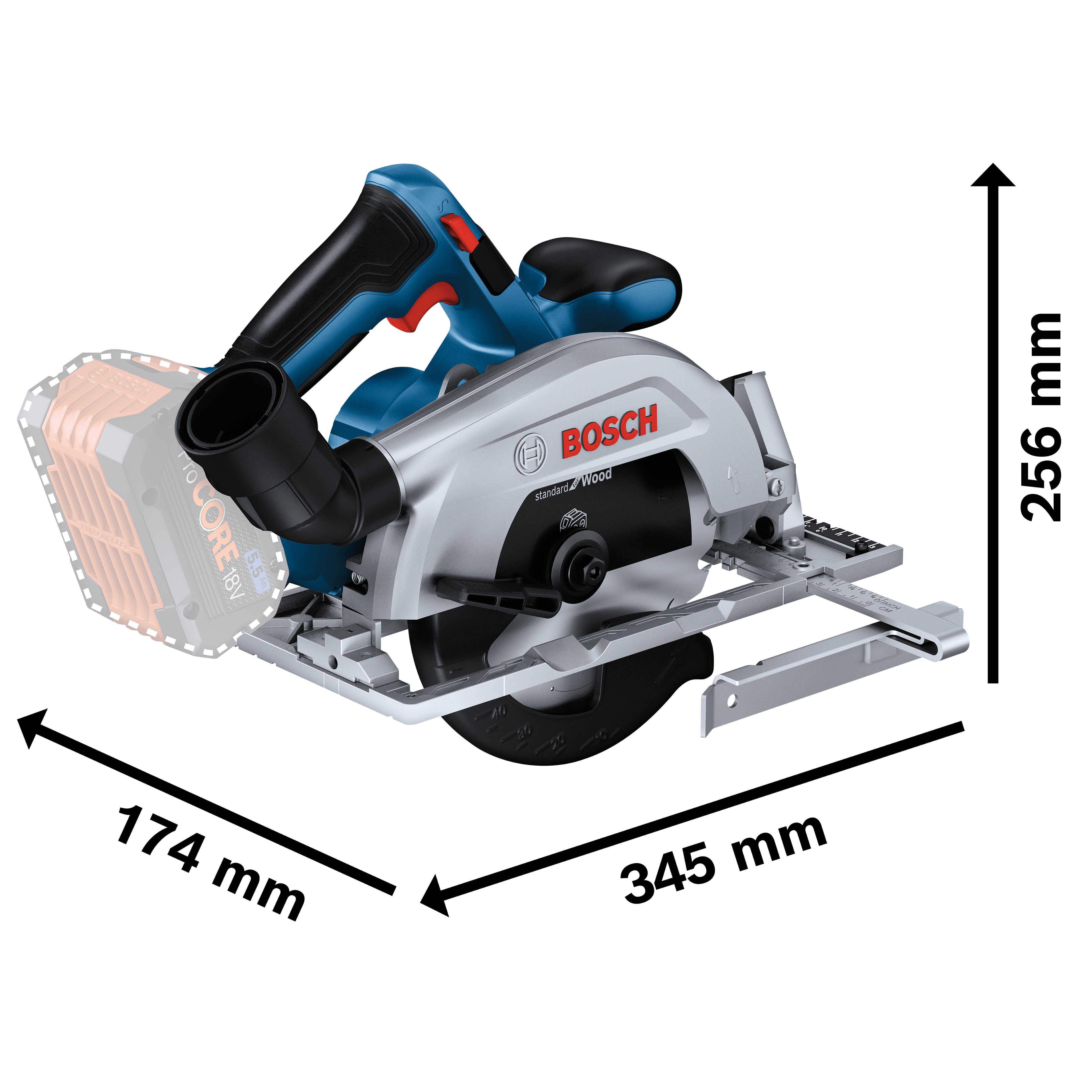 Cordless electric saw for wood store