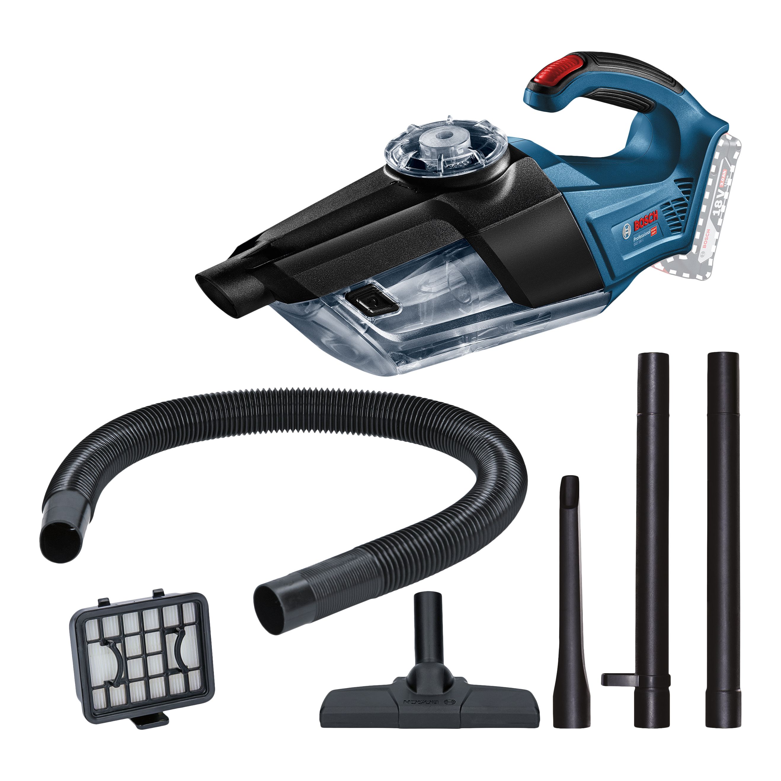 Bosch Professional 18V Cordless 0.7L Hand-held Vacuum cleaner (Bare ...