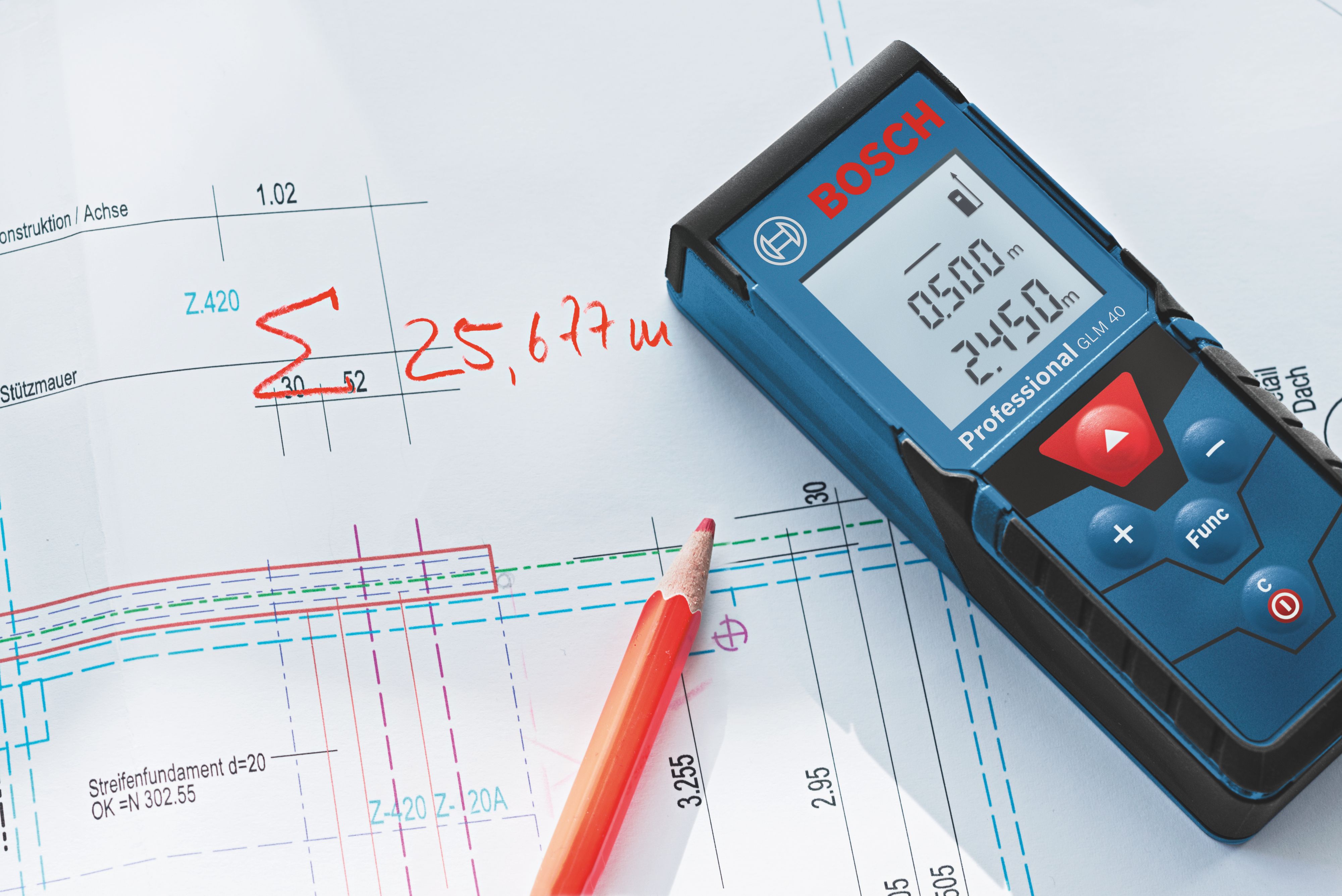 Bosch Professional 40m Laser distance measurer